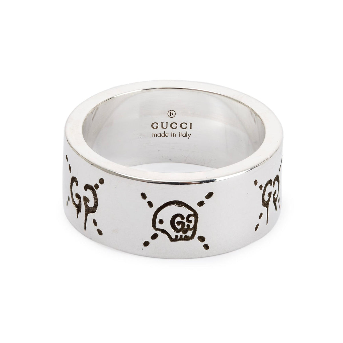 Gucci Sterling Silver GucciGhost Skull Ring – OLIVER'S