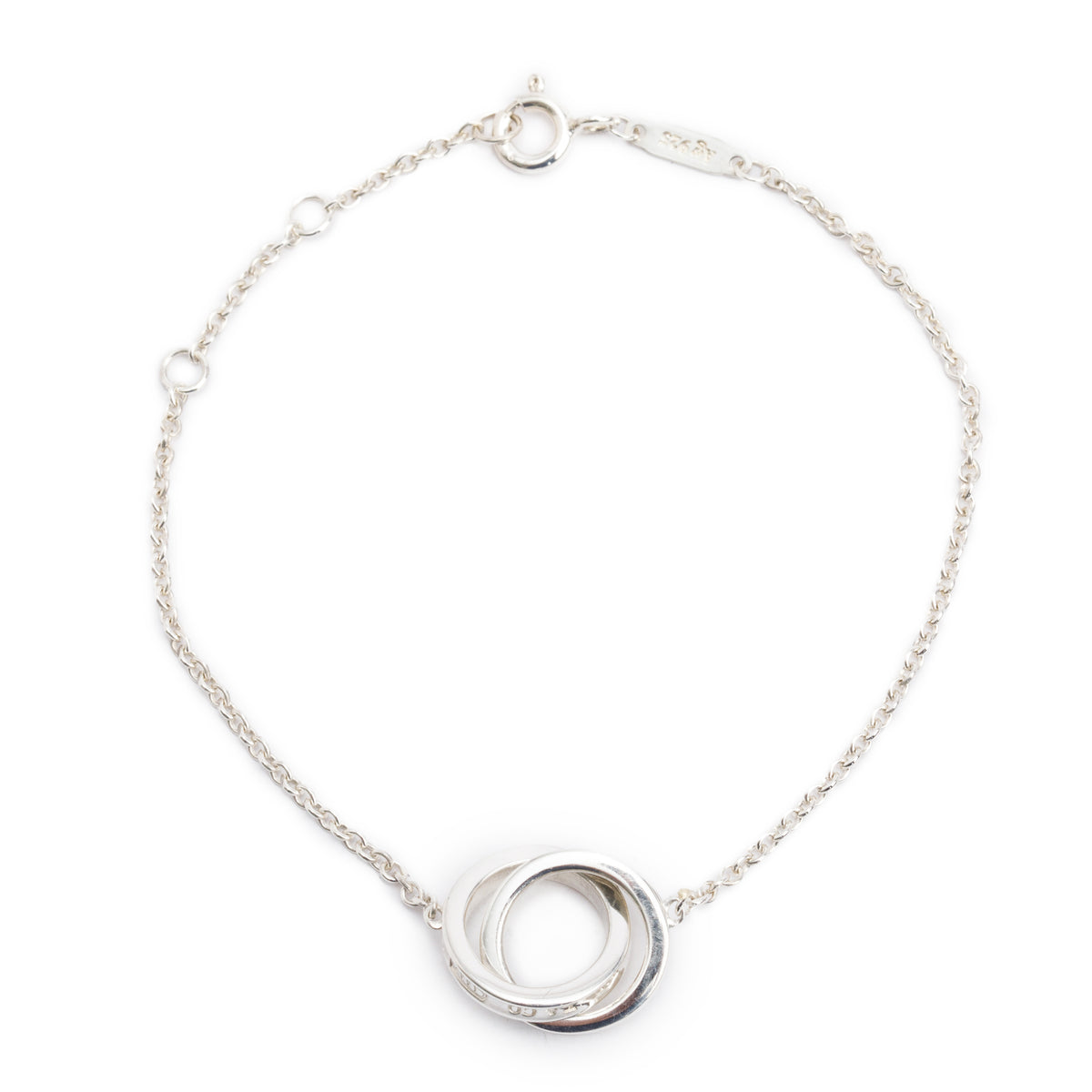 Tiffany & Co. Sterling Silver 1837 Interlocking Circles Chain Bracelet – Oliver Jewellery