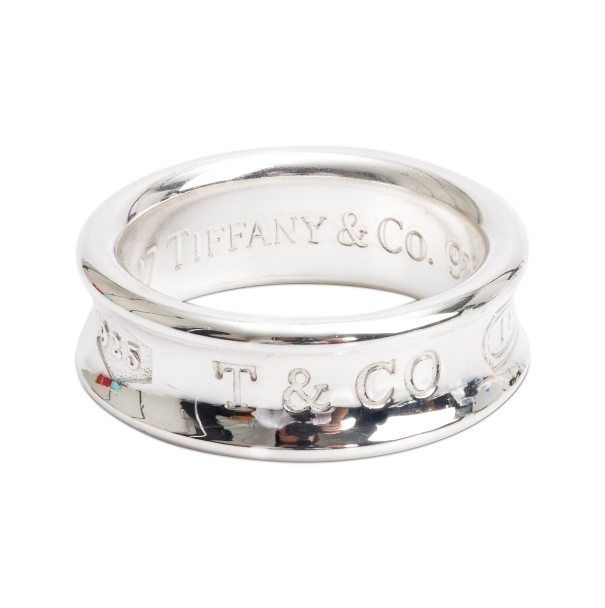 Tiffany & Co. Sterling Silver 1837 Ring, Size 6 – Oliver Jewellery
