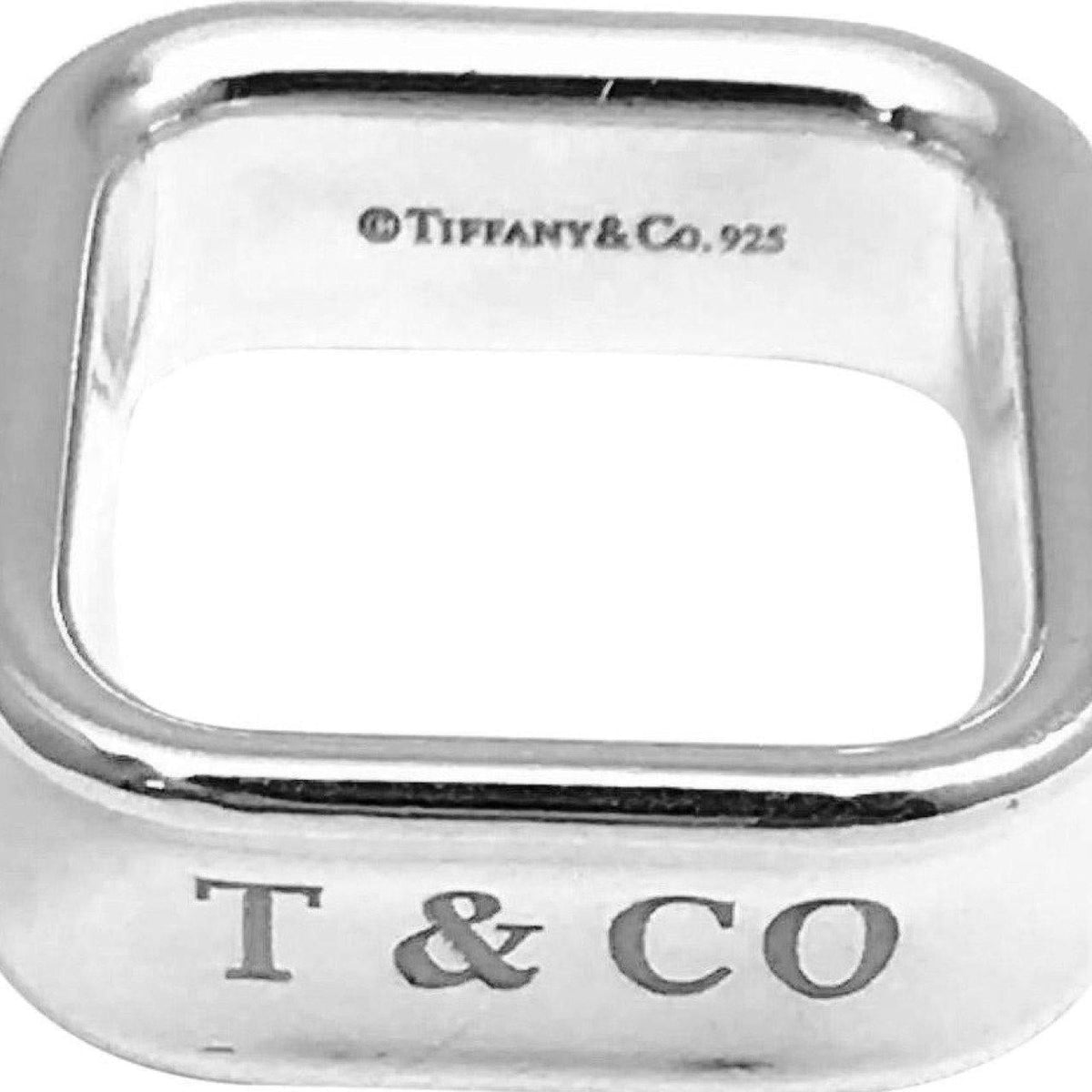 Tiffany & Co. 1837 Square Ring in Sterling Silver – Oliver Jewellery