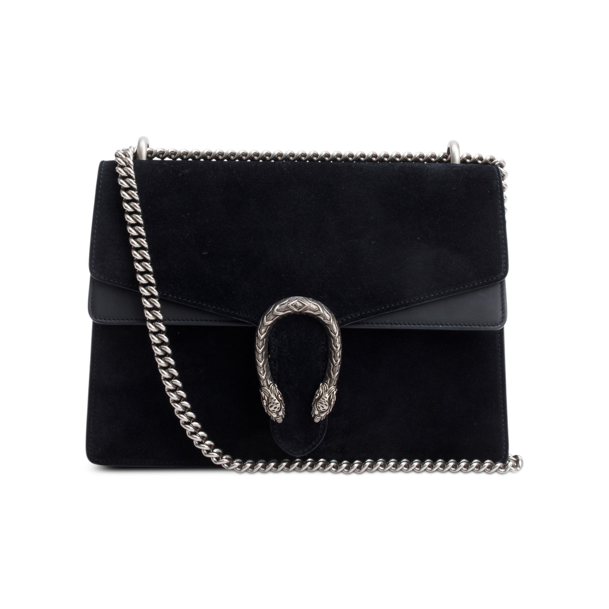 Gucci Black Suede Dionysus Medium Shoulder Bag w/ Box – OLIVER'S