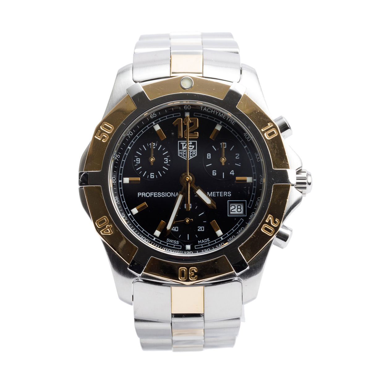 Tag Heuer Two-Tone Stainless Steel 2000 Exclusive 40 MM Chronograph Qu ...