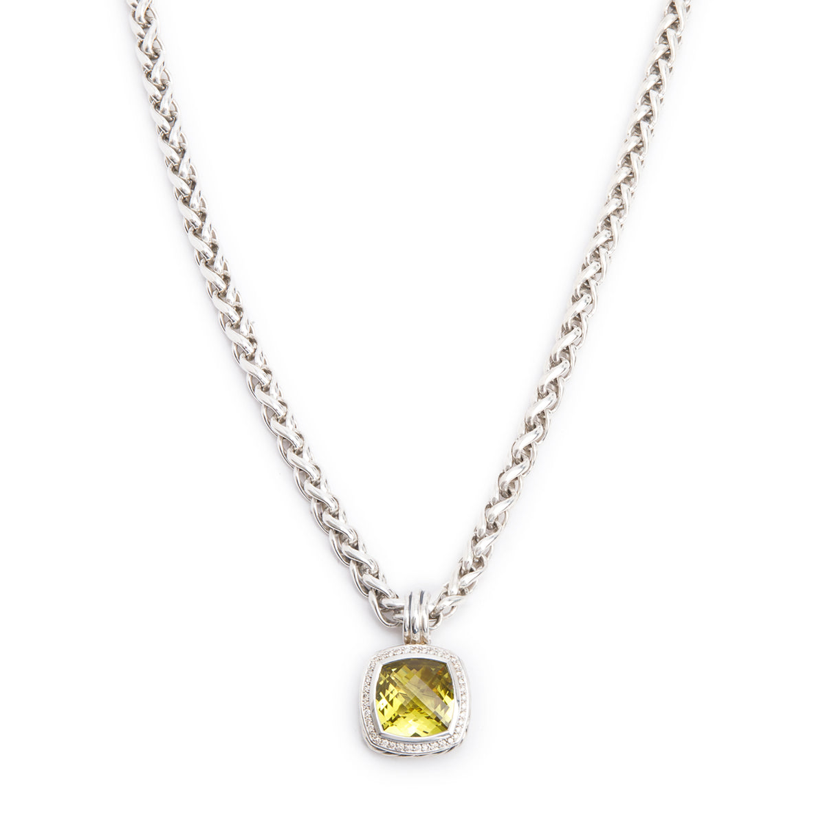 David Yurman Sterling Silver & 14k Yellow Gold Lemon Citrine & Diamond ...