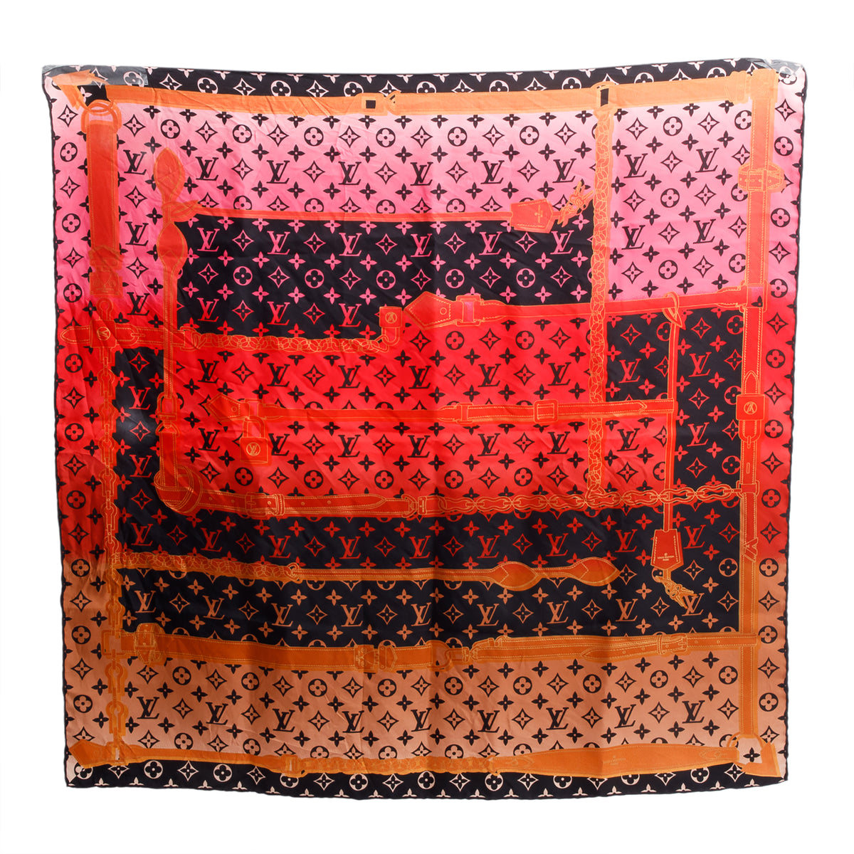 Louis Vuitton Monogram Multicolor Rising Confidential Square Silk Scar ...