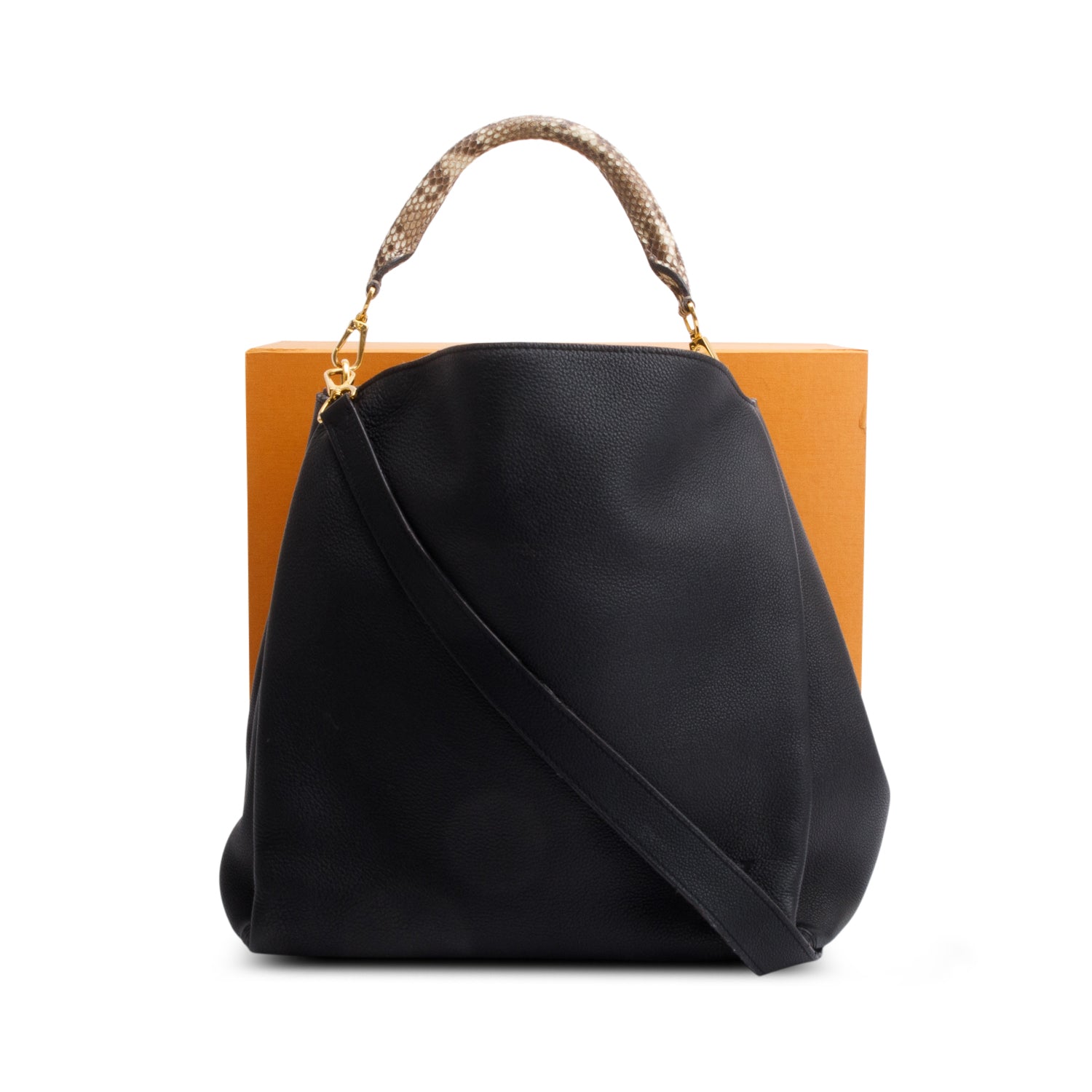 Louis Vuitton Python Trimmed Black Taurillon Babylone MM – Oliver Jewellery