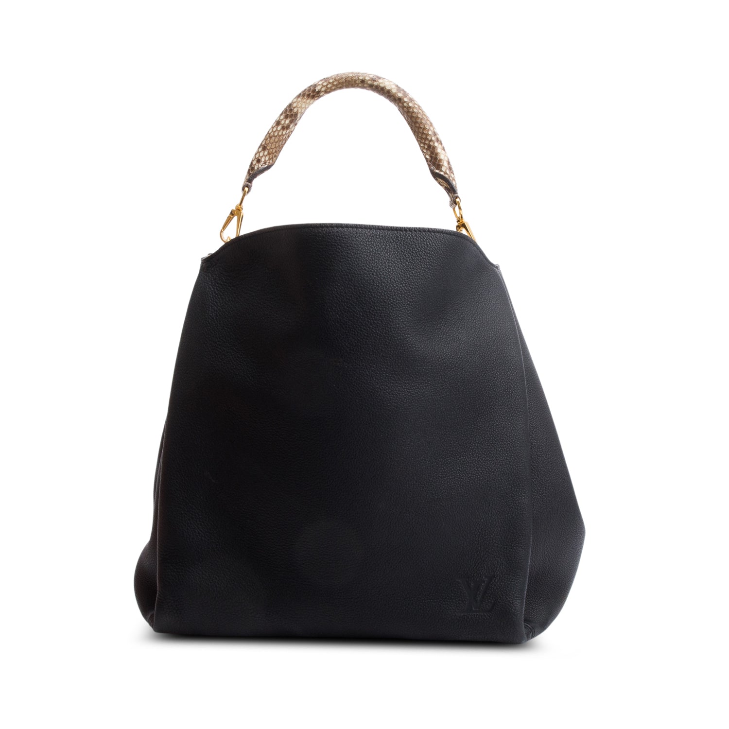 Louis Vuitton Python Trimmed Black Taurillon Babylone MM – Oliver Jewellery