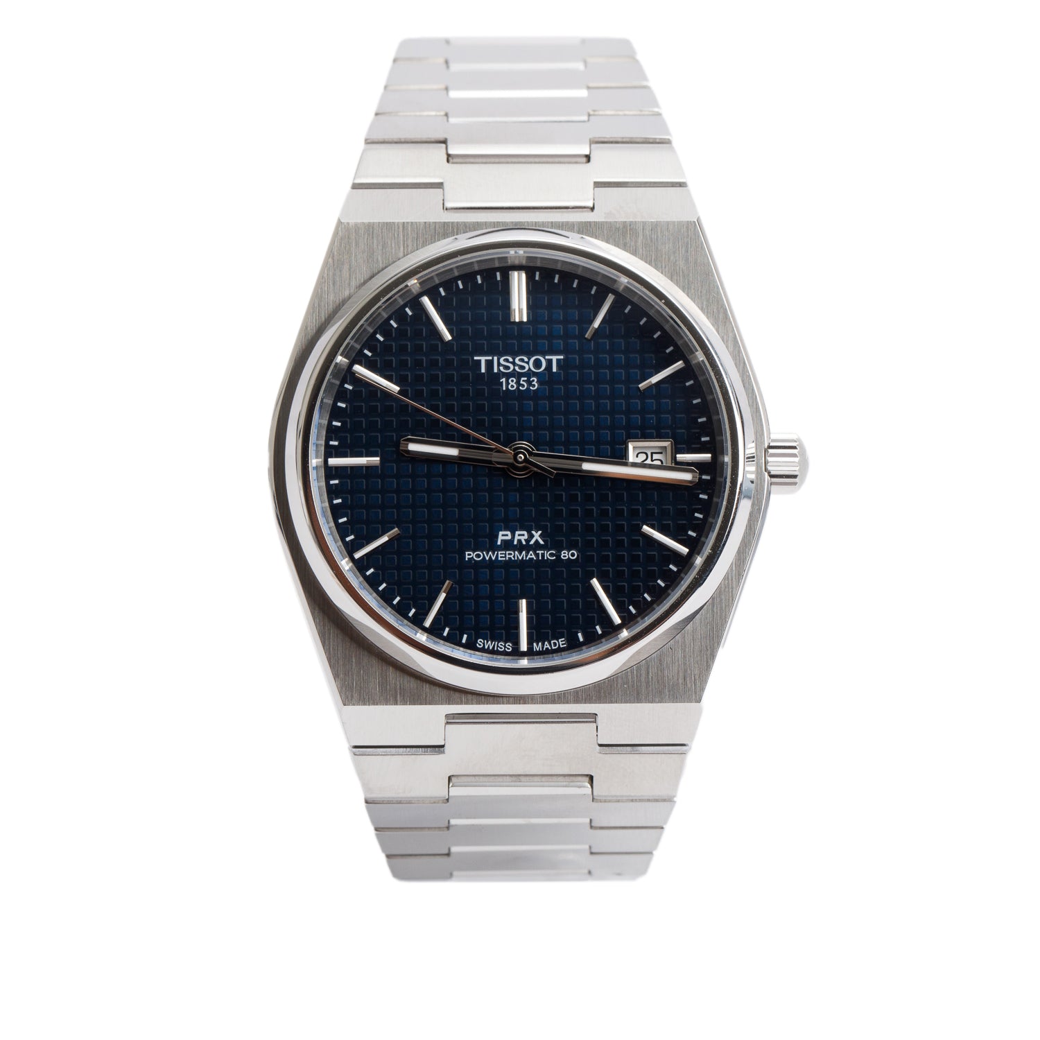 Tissot Stainless Steel PRX Powermatic 80 40 MM Automatic Watch Blue Di ...