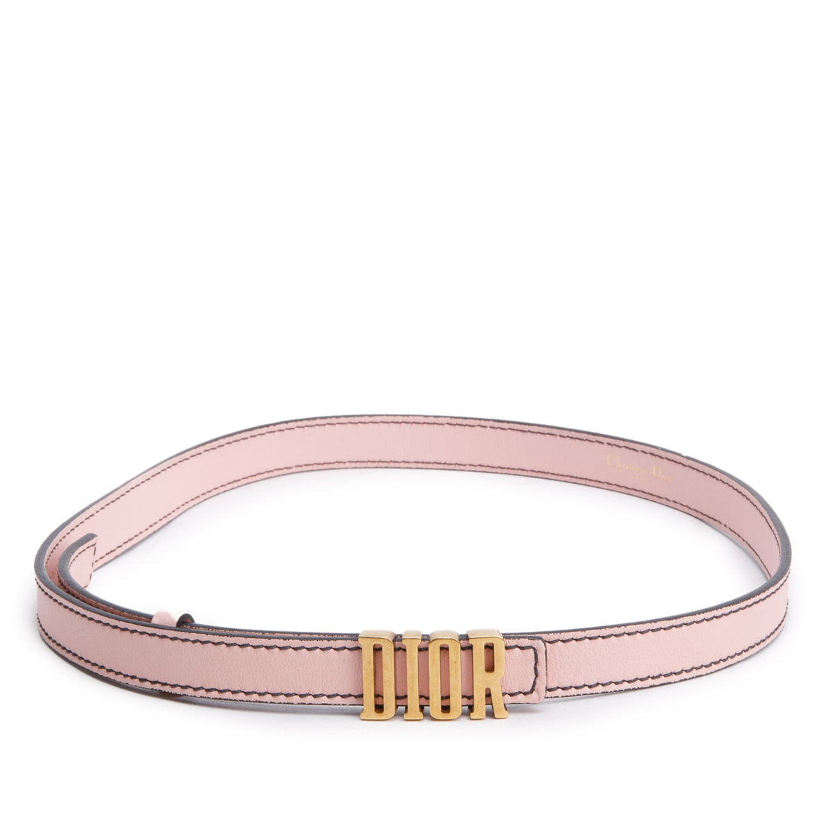 Christian Dior Baby Pink Calfskin D Fence Belt Size 80 w/ Box – OLIVER'S