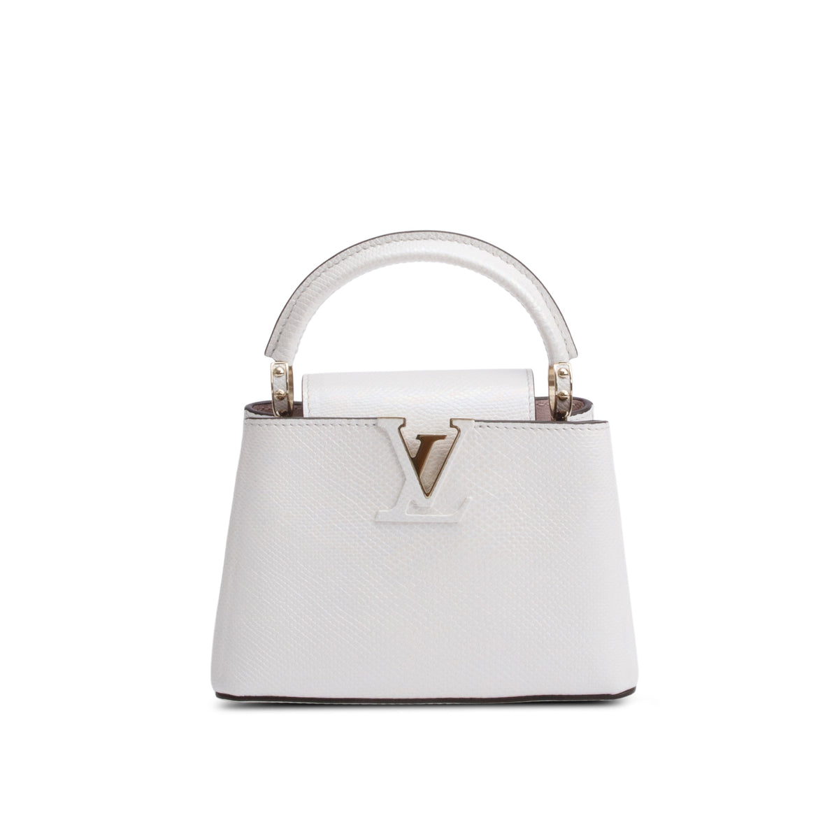 Louis Vuitton White Iridescent Python Capucines Mini – OLIVER'S