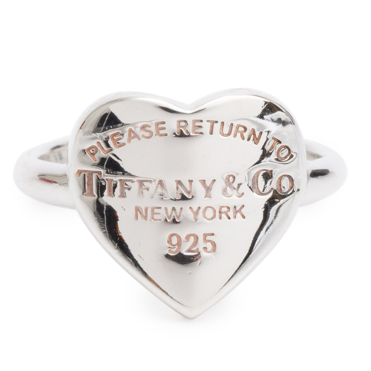 Tiffany & Co. Sterling Silver Return to Tiffany Heart Tag Ring, Size 4 ...