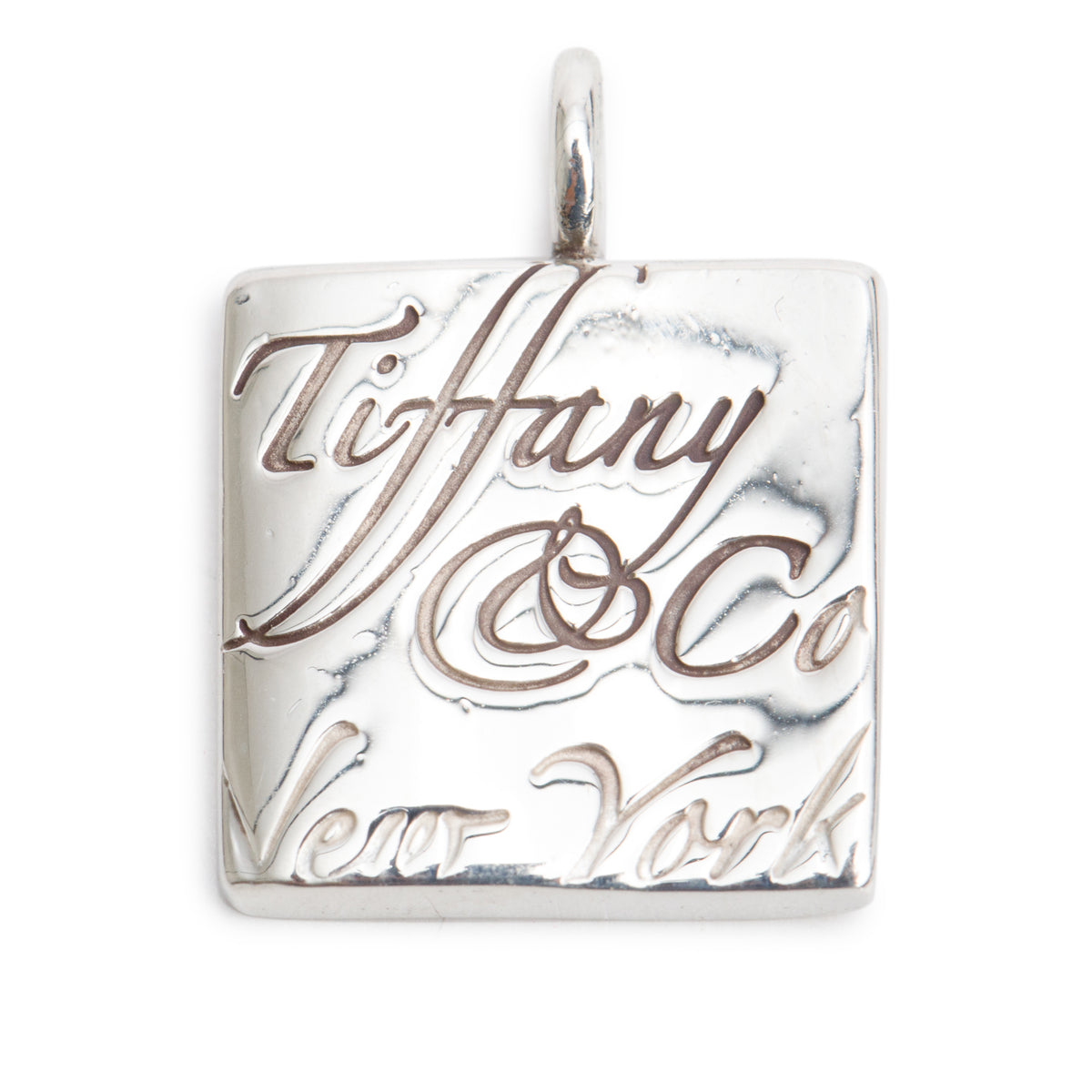 Tiffany & Co. Sterling Silver Notes Square Pendant – OLIVER'S