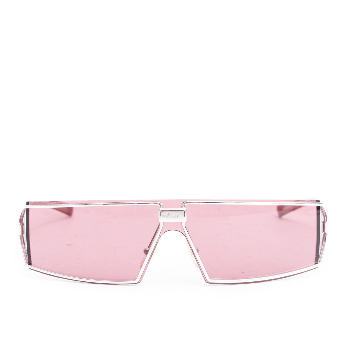 Christian Dior Pink Acetate Troika/SML Shield Sunglasses w/ Case – OLIVER'S