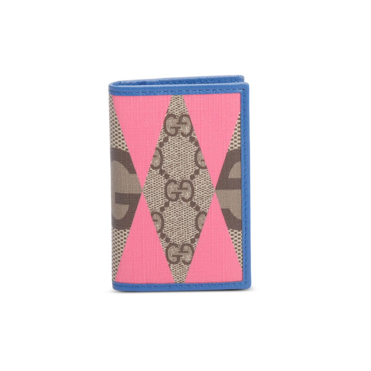 Gucci GG Supreme Monogram Textured Dollar Calfskin Rhombus Print Card ...
