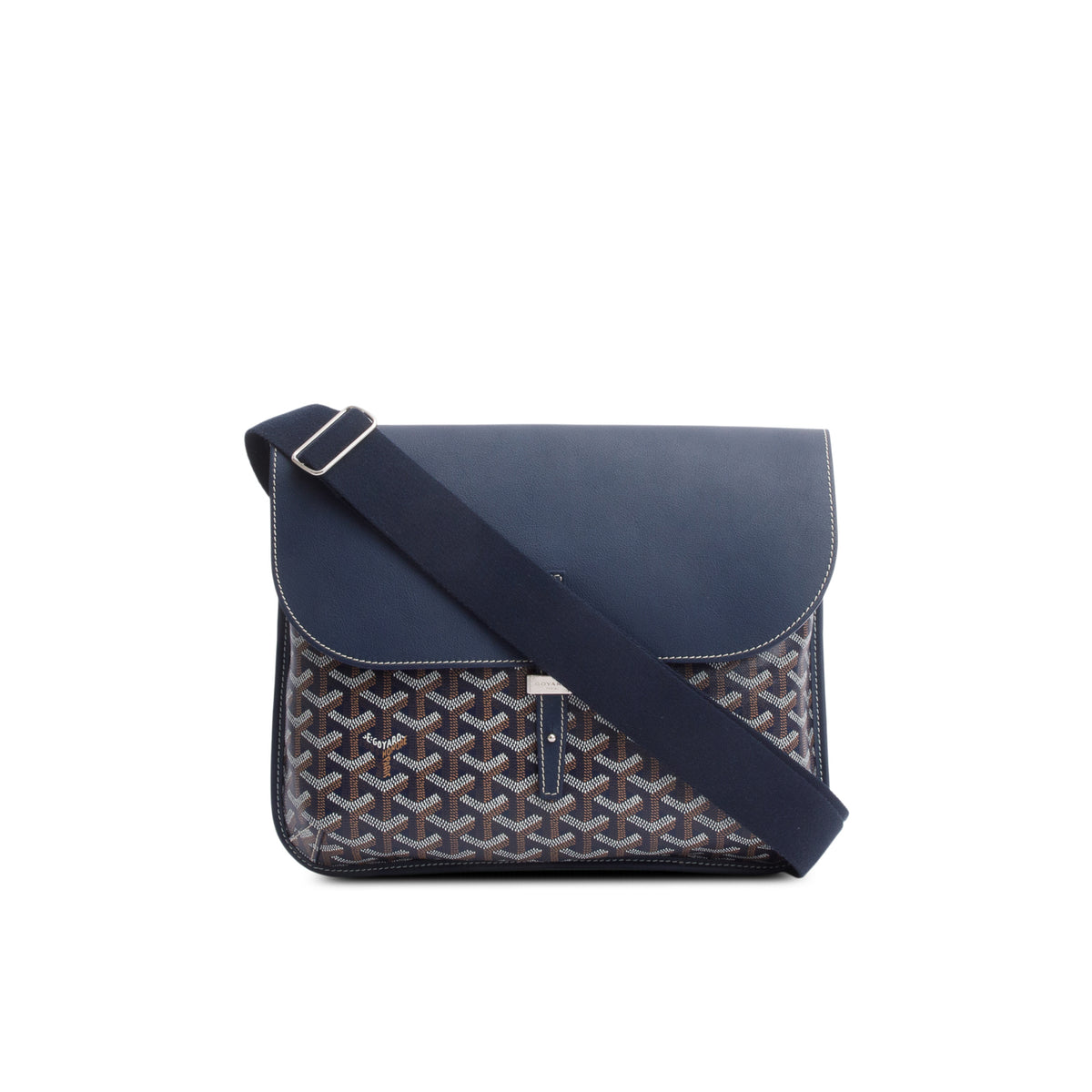 Goyard 2025 Blue Goyardine Coursier Messenger Bag – OLIVER'S