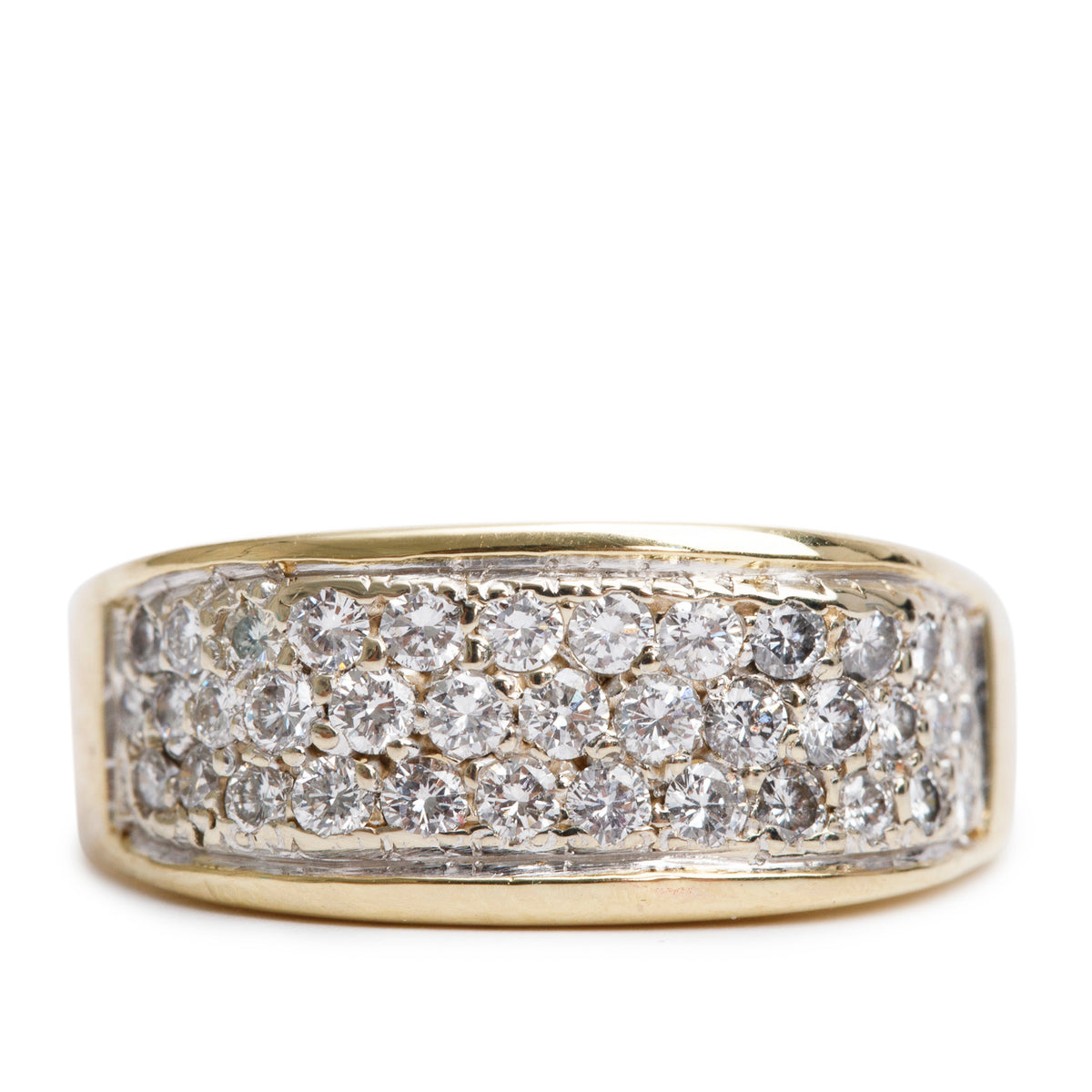 Birks 18k Yellow Gold Diamond Ring, Size 7.75 w/ Box – OLIVER'S