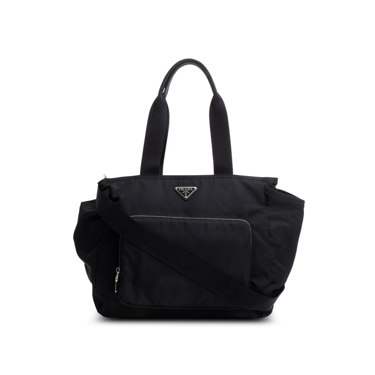 Prada Black Tessuto Nylon Diaper Bag w/ Strap – OLIVER'S