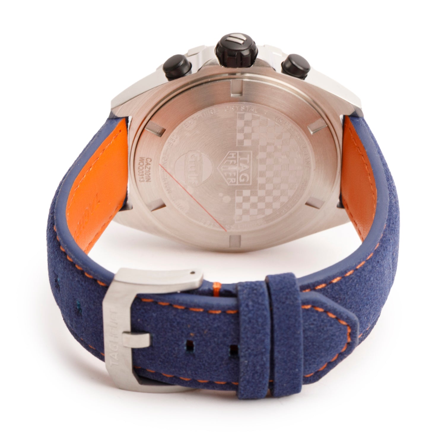 Tag Heuer Stainless Steel Gulf Formula 1 43 MM Quartz Chronograph Watc ...