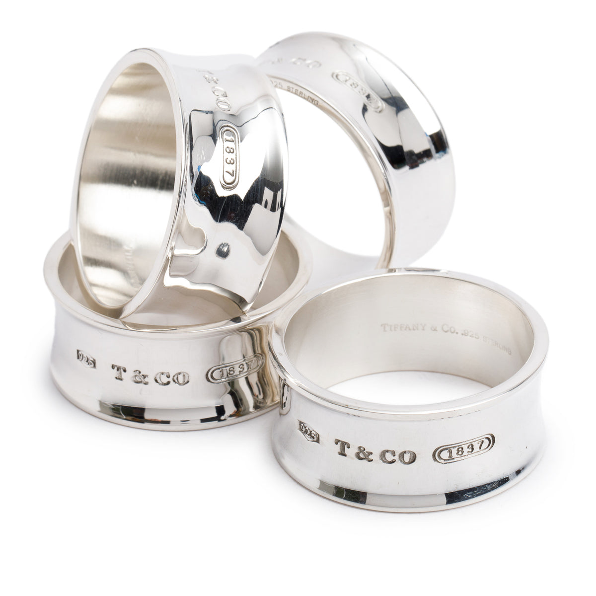 Tiffany & Co. Sterling Silver 1837 Napkin Rings Set – OLIVER'S