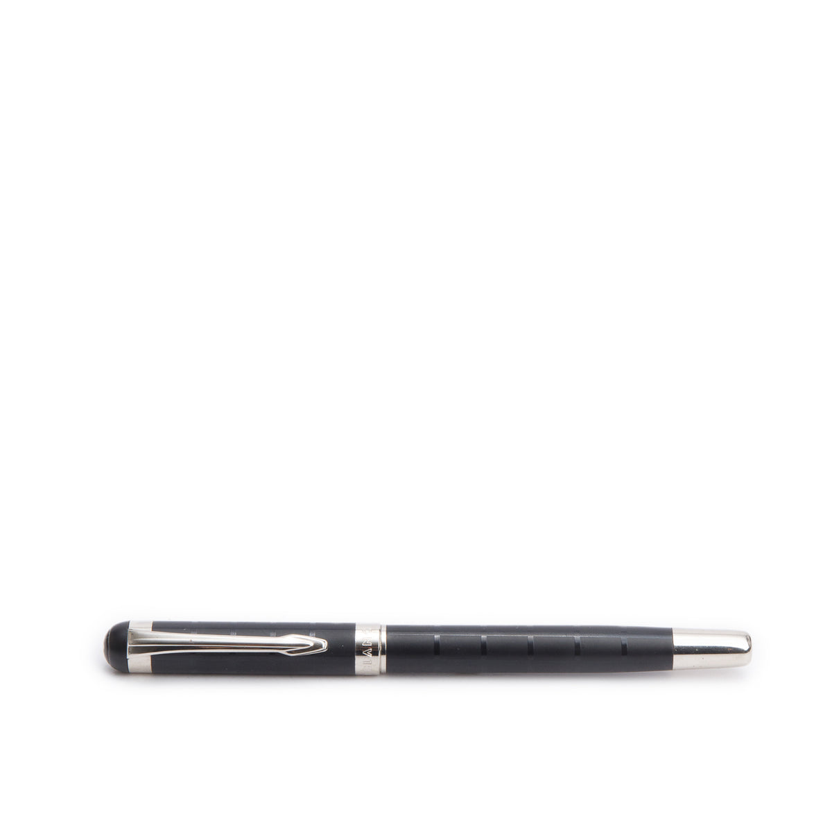 Montblanc Platinum Coated Black Resin Ballpoint Pen w/ Box & Refill ...