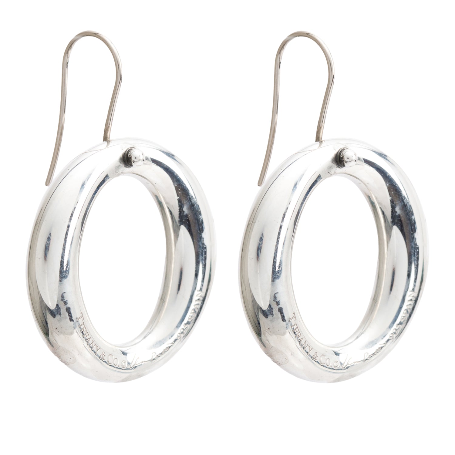 Tiffany & Co. Elsa Peretti Sterling Silver Small Sevillana Hook Earrin – OLIVER'S