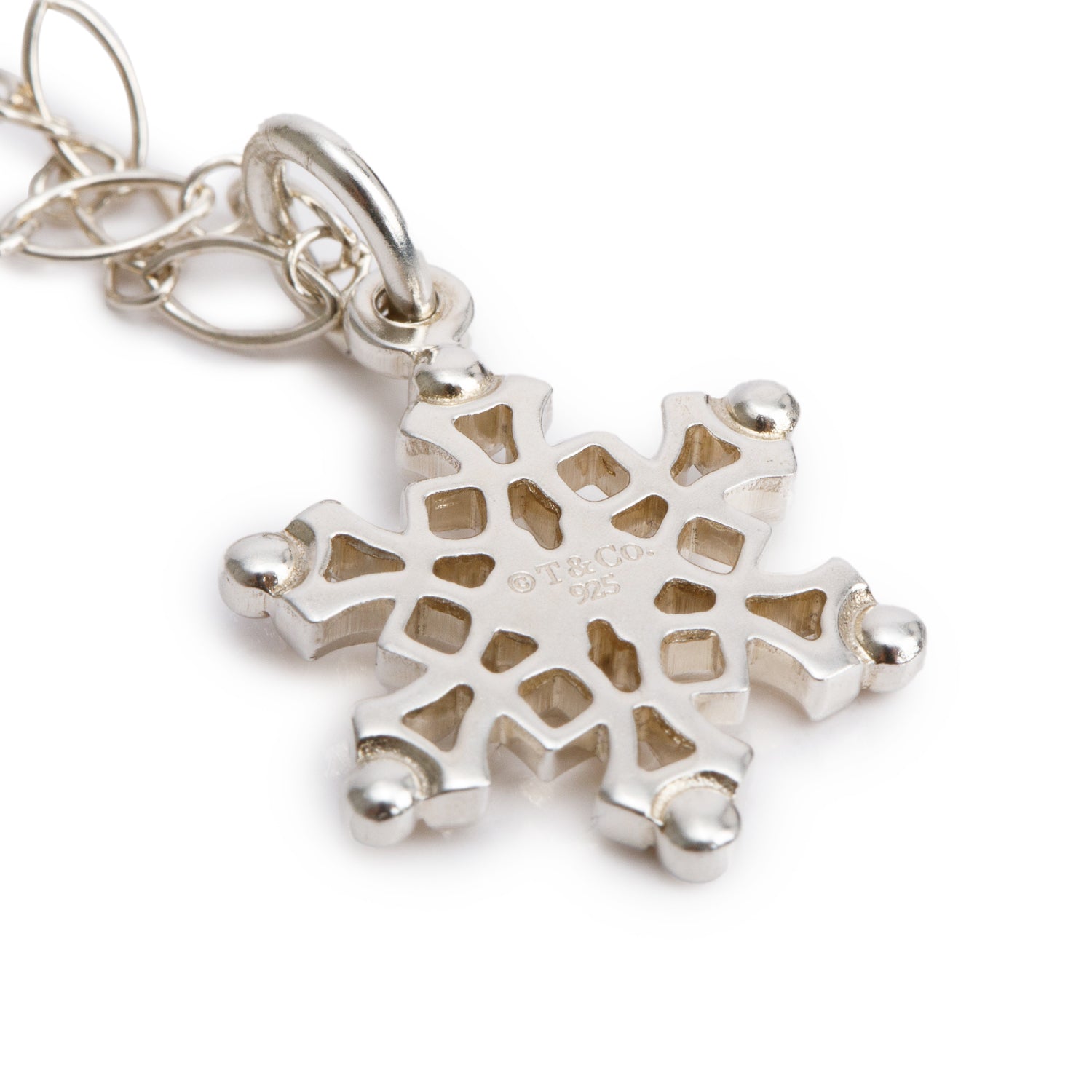 Tiffany & Co. Sterling Silver Snowflake Pendant Necklace – OLIVER'S