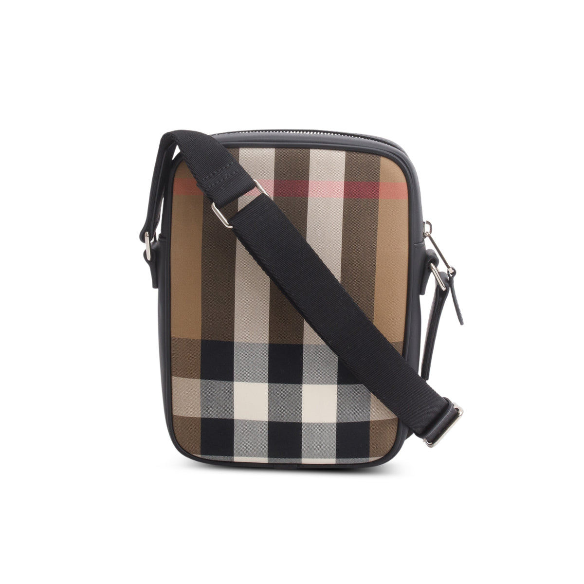 Burberry Brown Canvas Super Exploded Check Vertical Paddy Camera Bag ...