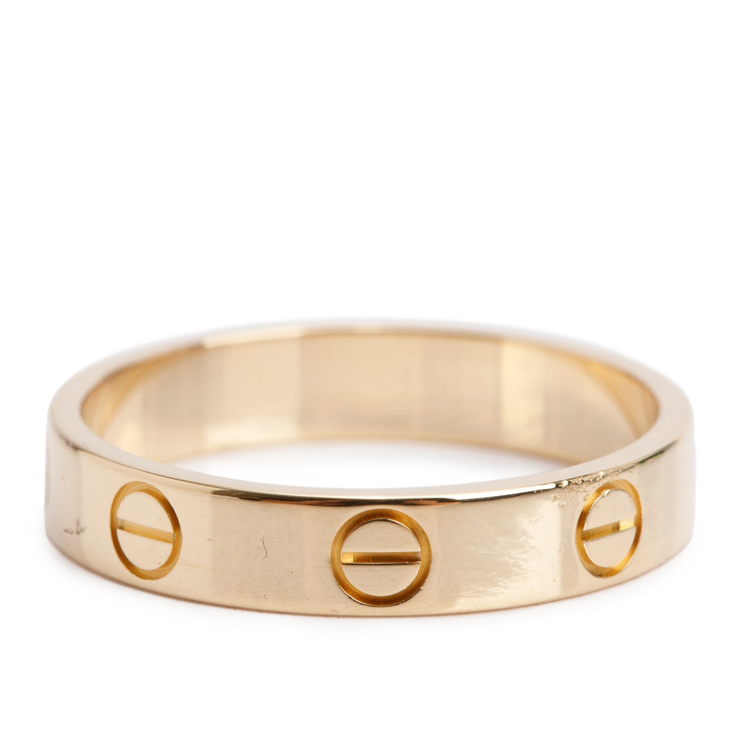 Cartier 18k Yellow Gold 3.6 mm Love Wedding Band Ring, Size 53 6.5 w ...