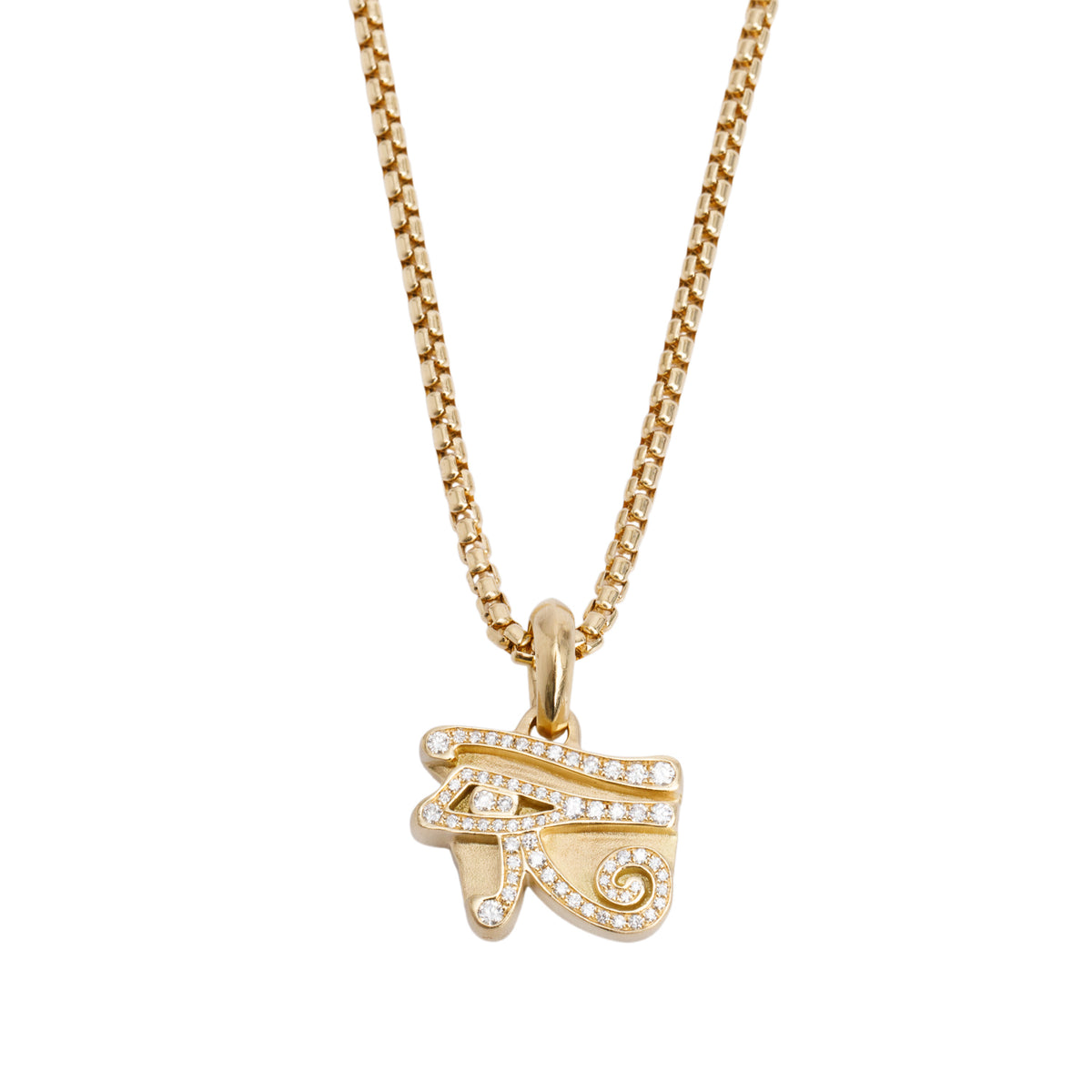 David Yurman 2022 18k Yellow Gold Pave Diamond Eye Of Horus Amulet Pen ...