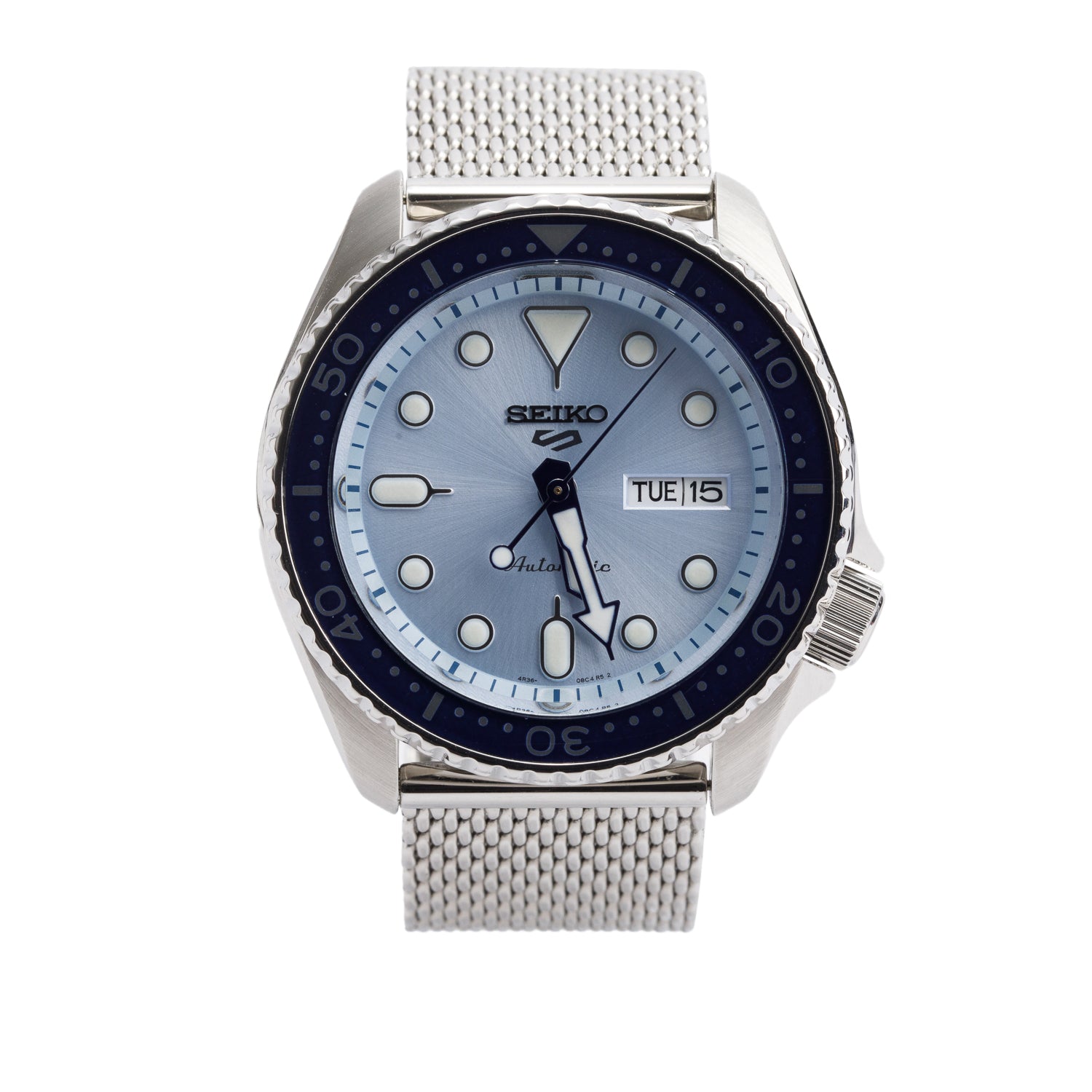 Seiko Stainless Steel 5 Sports Series 42 MM Automatic Watch Blue Dial ...