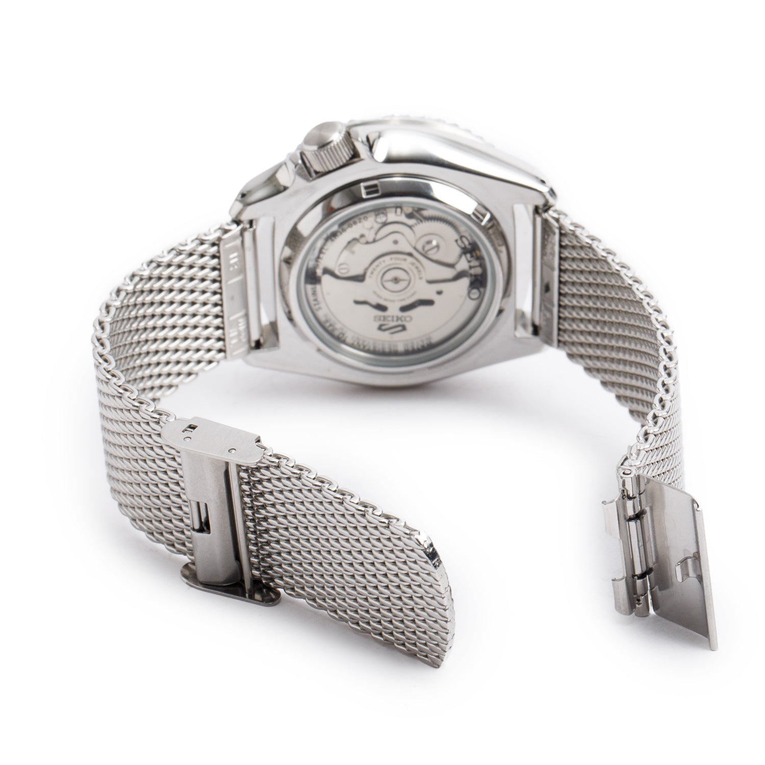 Seiko Stainless Steel 5 Sports Series 42 MM Automatic Watch Blue Dial ...