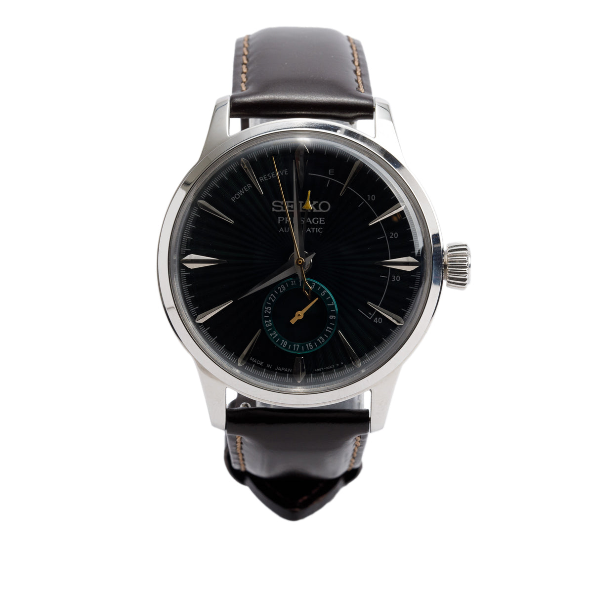 Seiko Stainless Steel Presage Cocktail Time Mockingbird 40.5 MM Automa ...