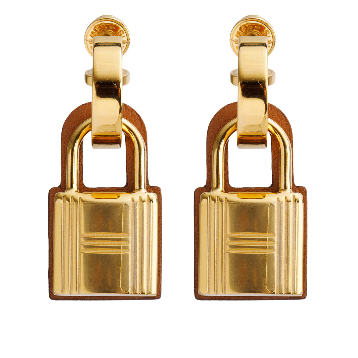 Hermes Gold-Plate Swift O'Kelly Drop Earrings w/ Box – OLIVER'S