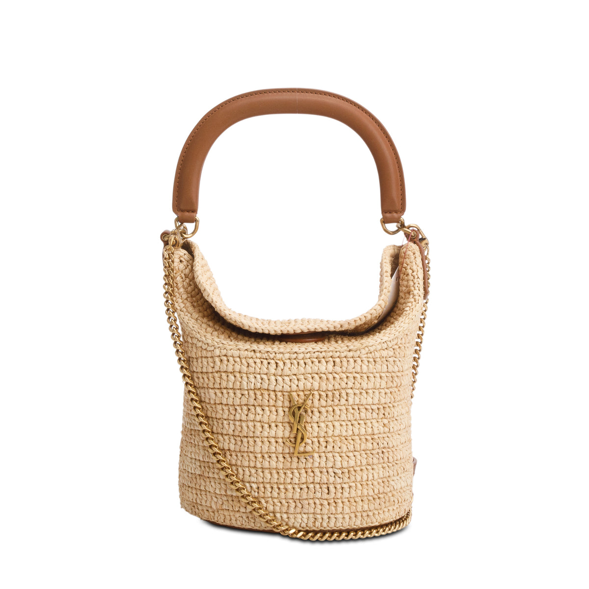 Saint Laurent 2025 Raffia Gaby Bucket Bag w/ Box & Strap – OLIVER'S