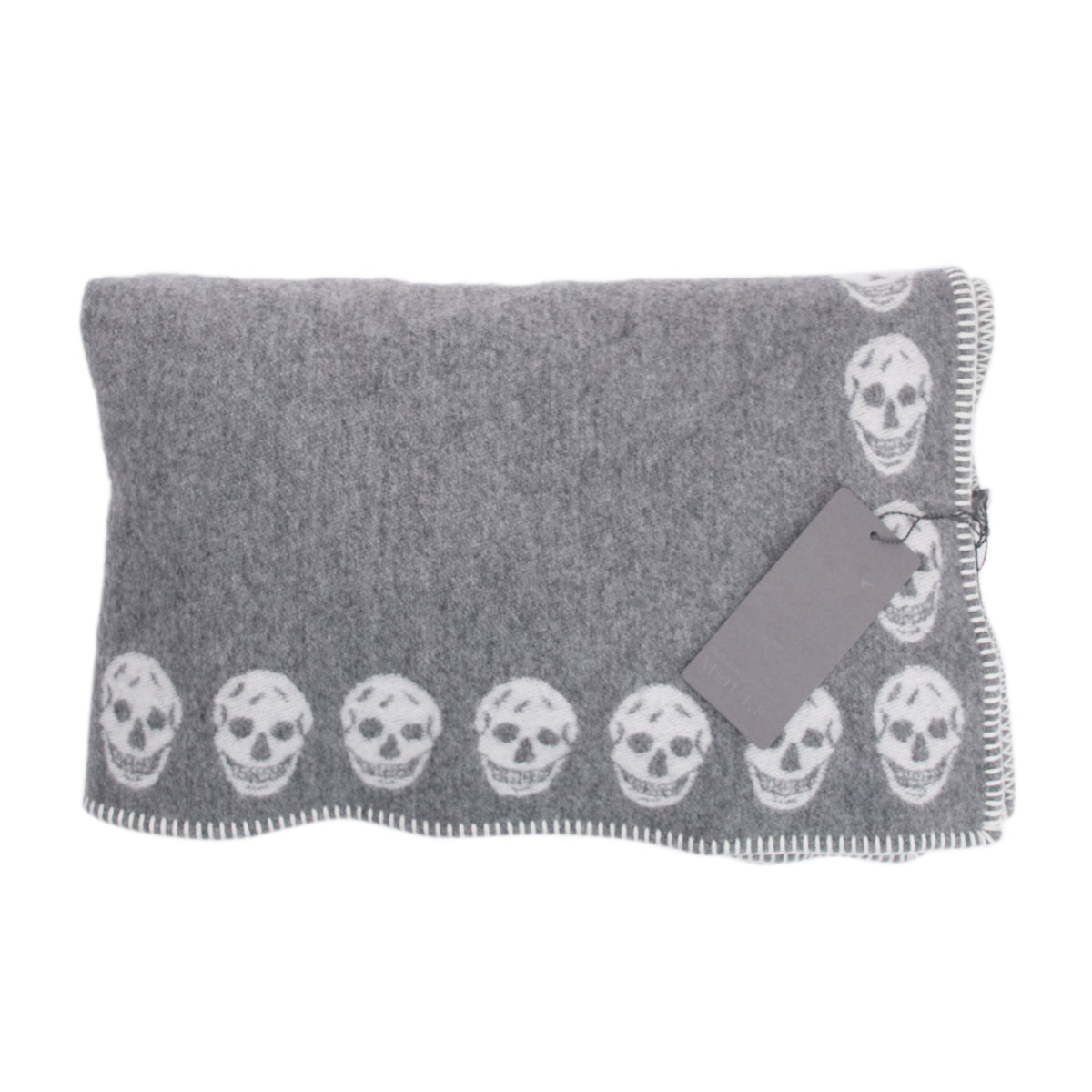 Alexander McQueen Grey Cashmere Skull Cape – Oliver Jewellery