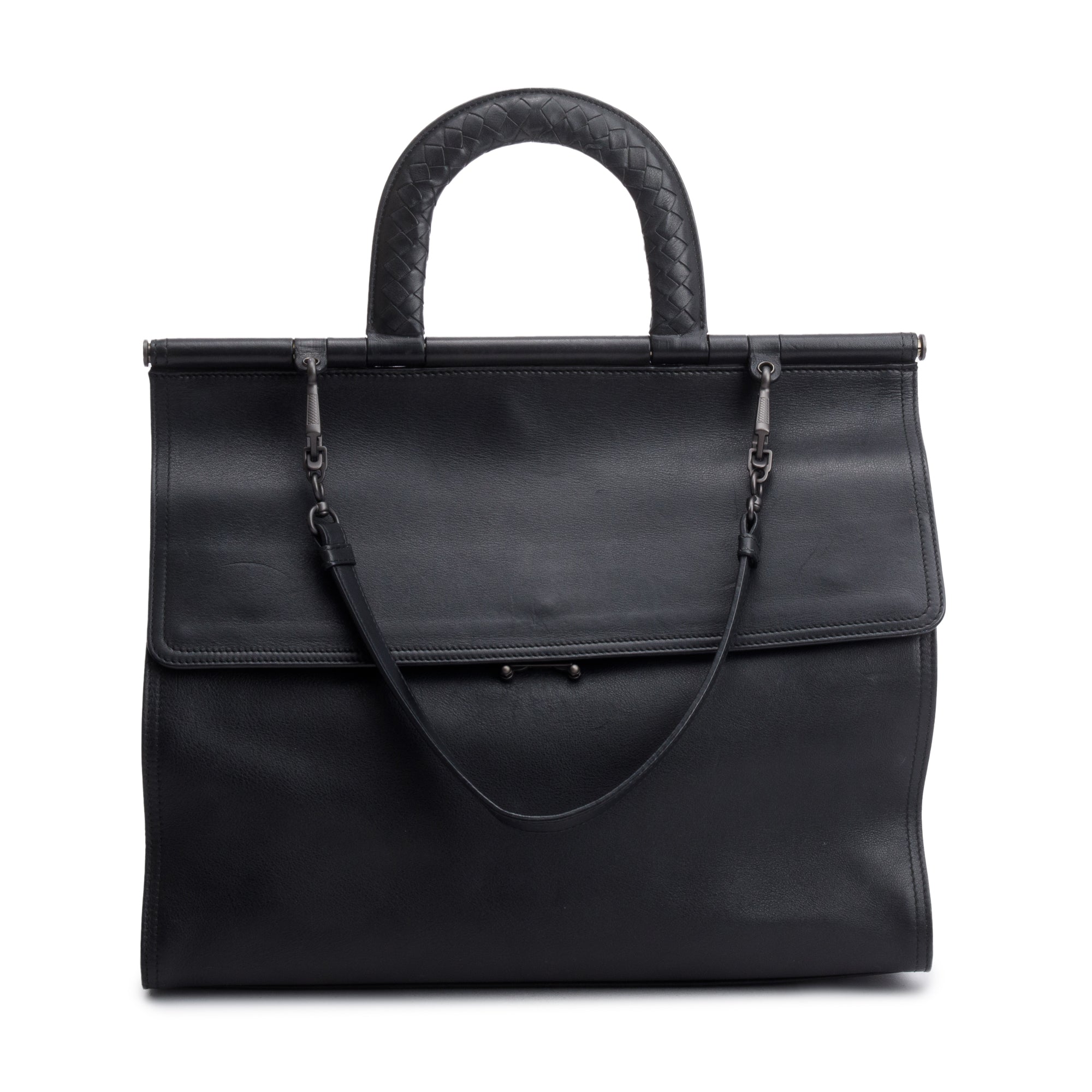 Bottega Veneta Brown Leather Top Handle Briefcase – OLIVER'S