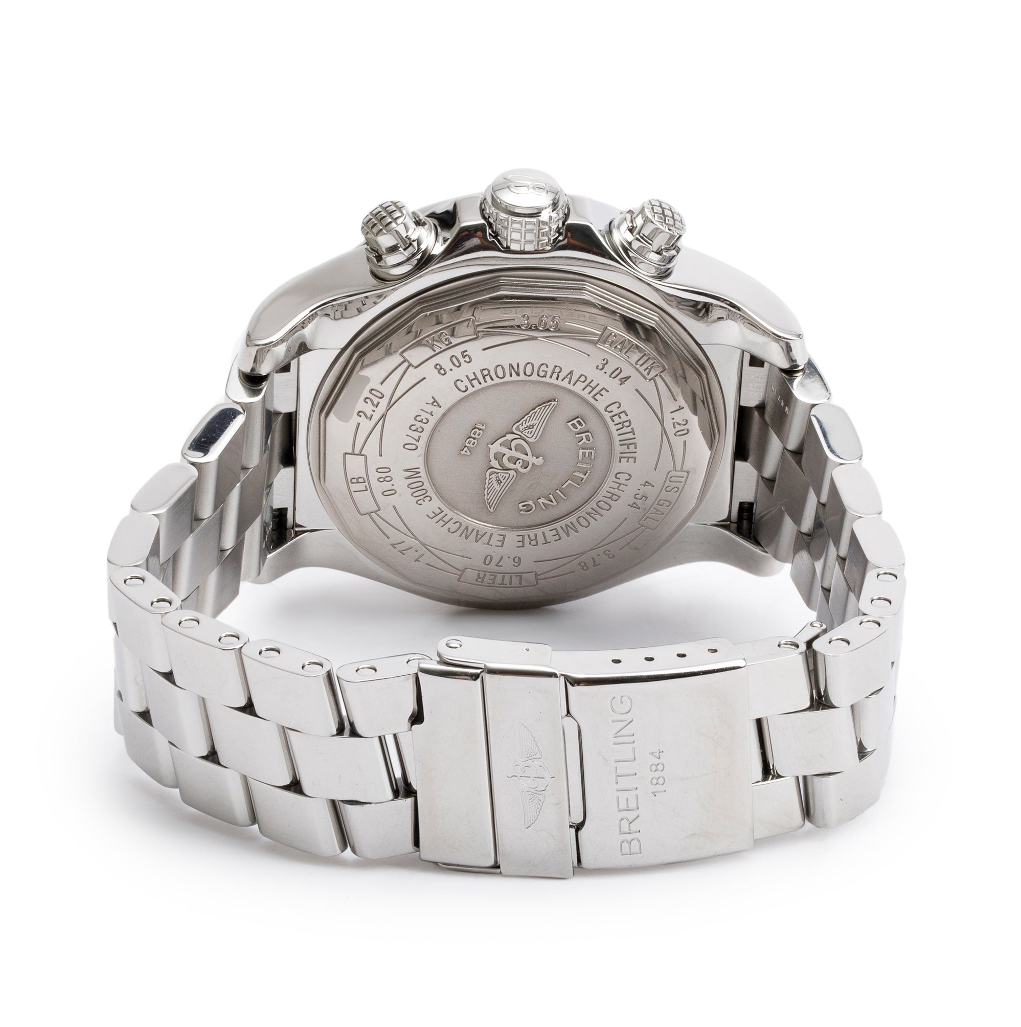 Breitling Stainless Steel Super Avenger 48 MM Automatic Chronograph Wa ...