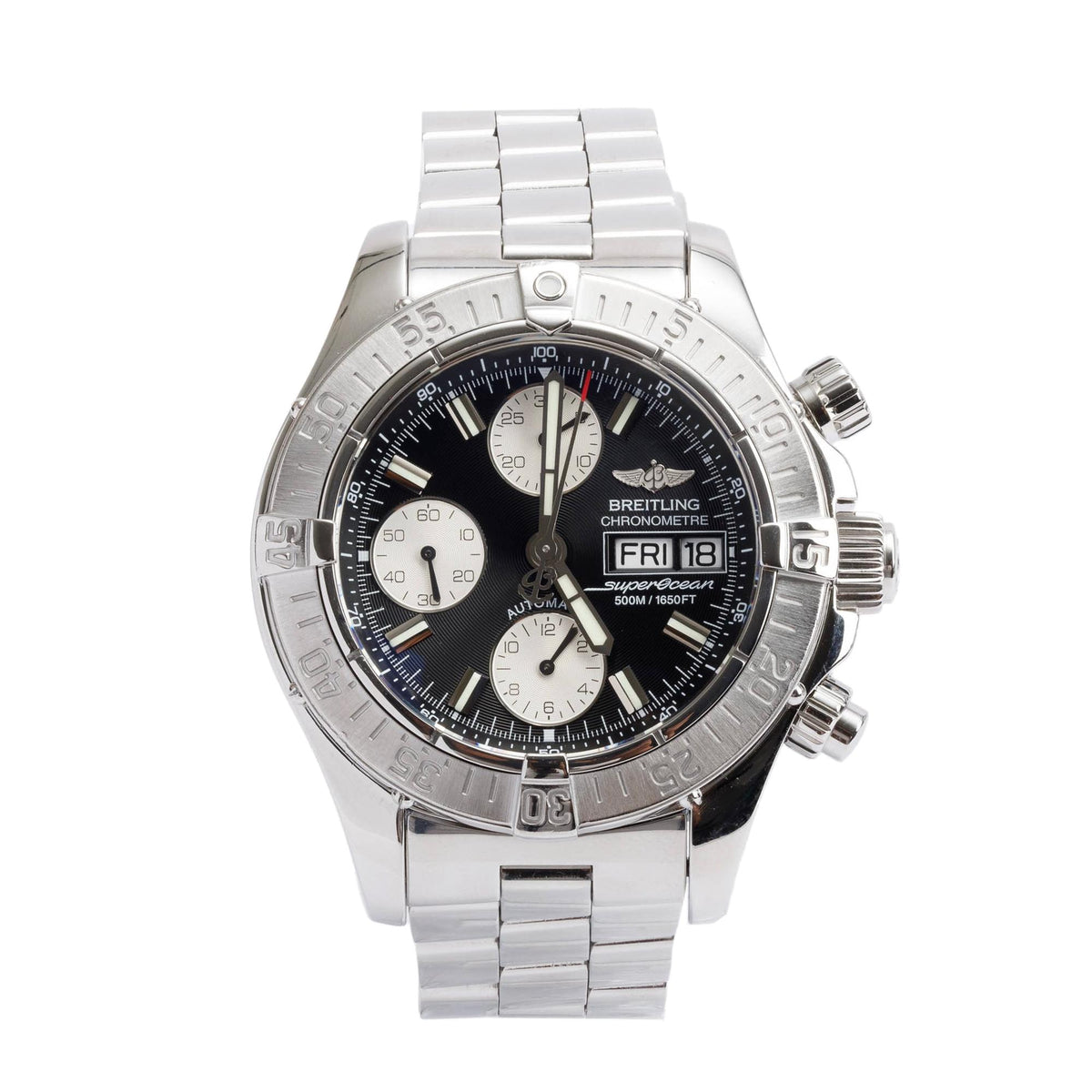 Breitling Stainless Steel Superocean Chronograph II 42 MM Automatic Wa ...