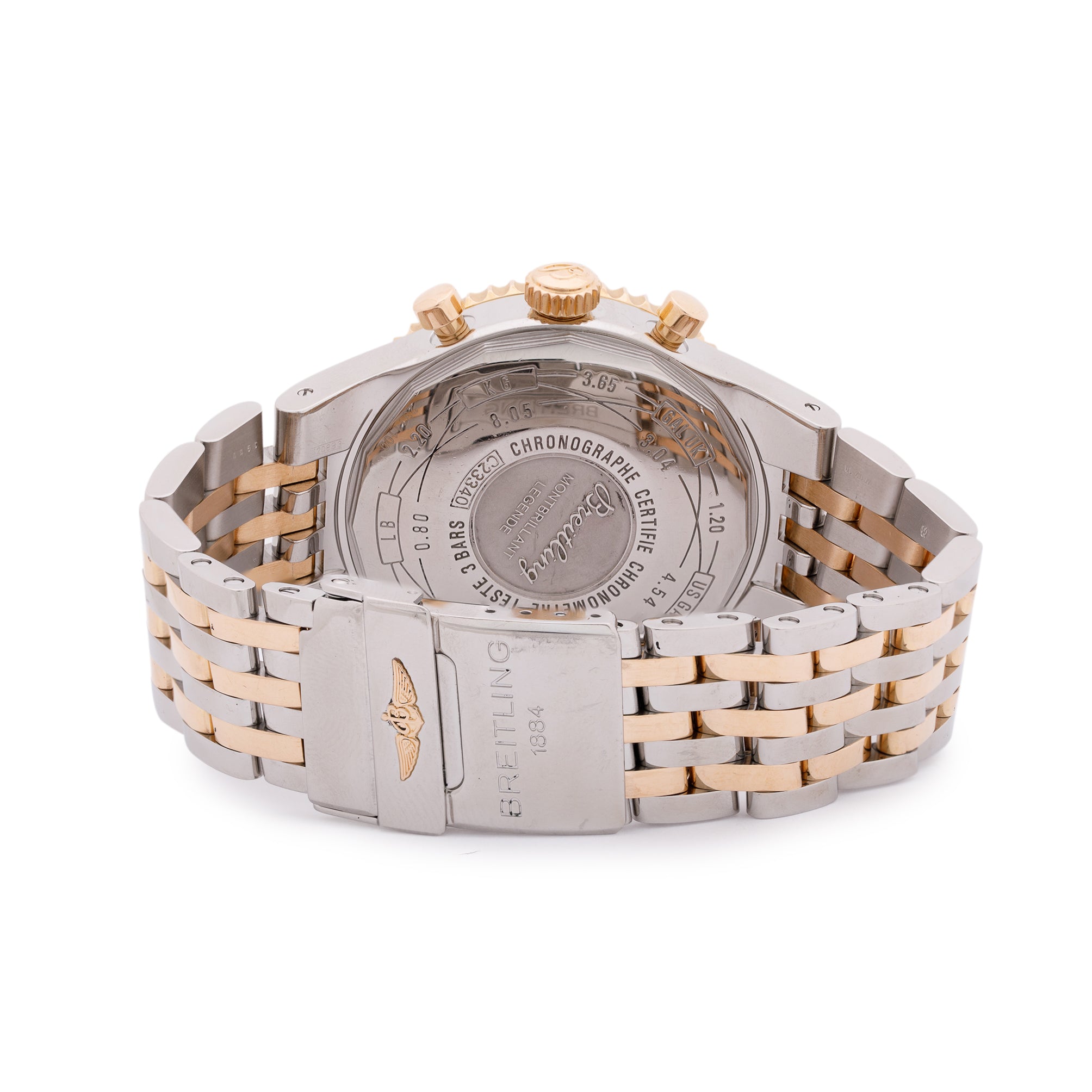 Breitling Two-Tone Montbrillant Legende 47 MM Watch w/ Box & Papers ...