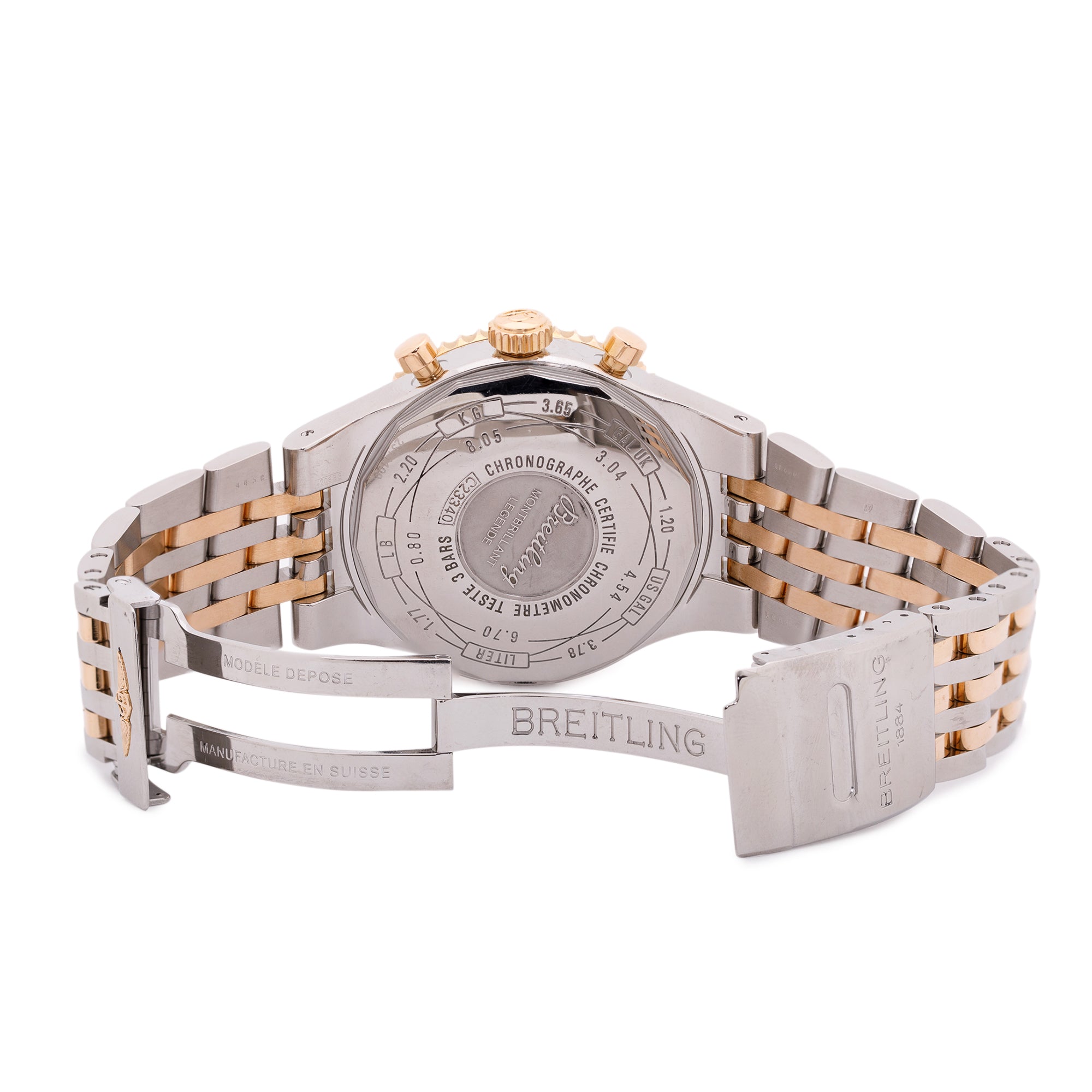Breitling Two-Tone Montbrillant Legende 47 MM Watch w/ Box & Papers ...