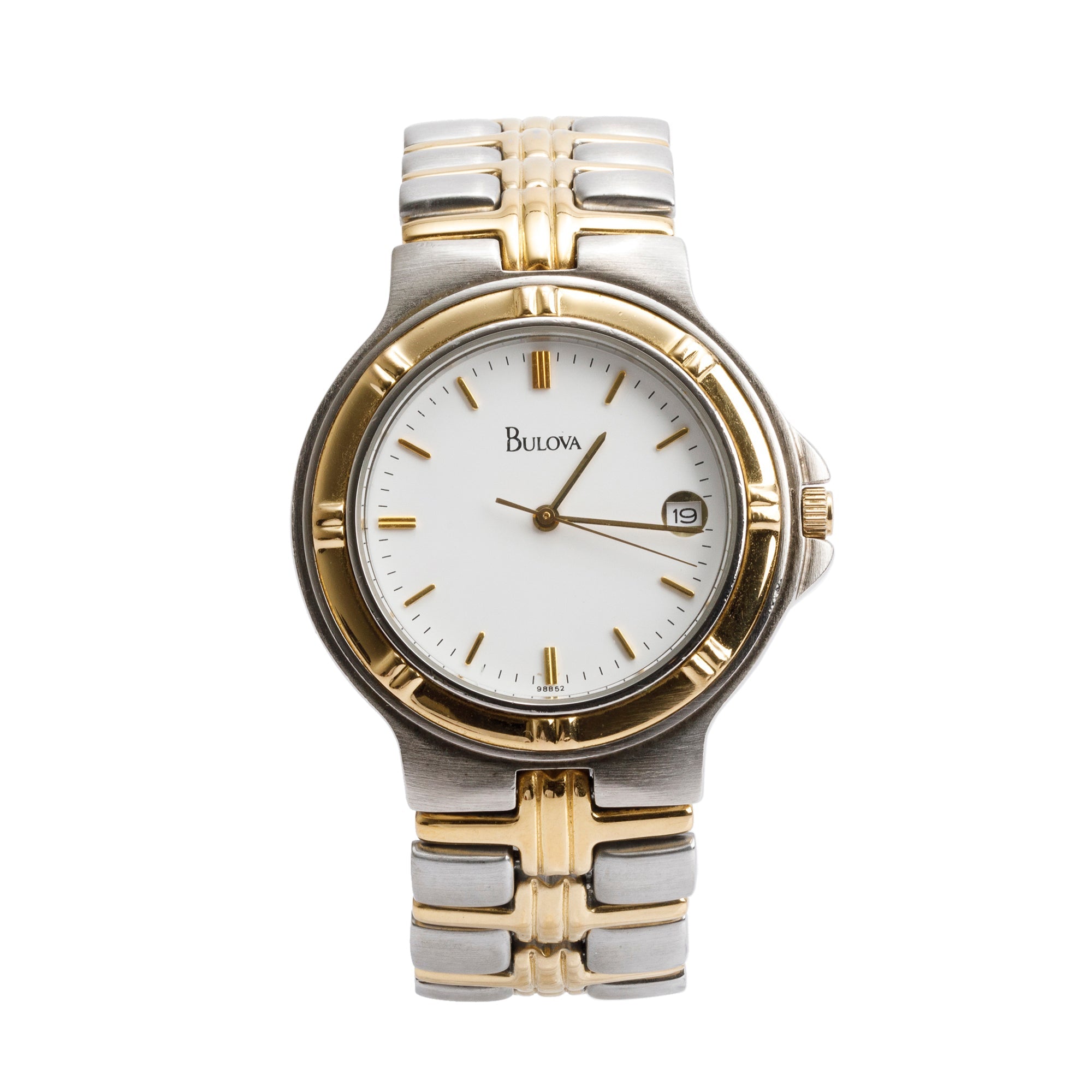 Bulova Two-Tone Stainless Steel Classic 34 MM Quartz Watch 98B52 ...