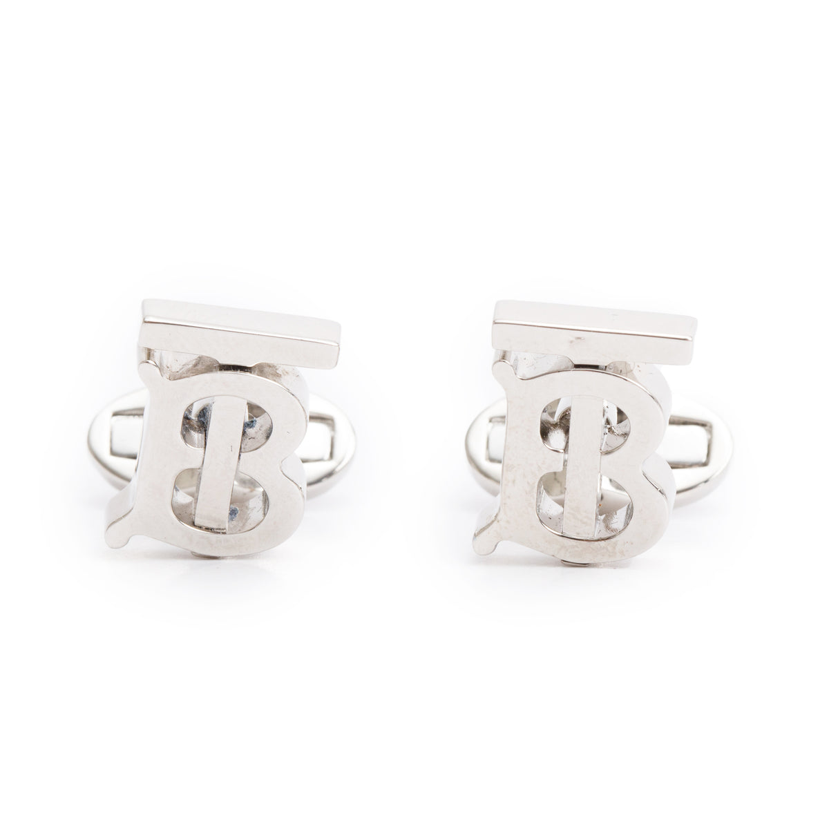 Burberry Palladium Plated TB Monogram Cufflinks w/ Box – OLIVER'S