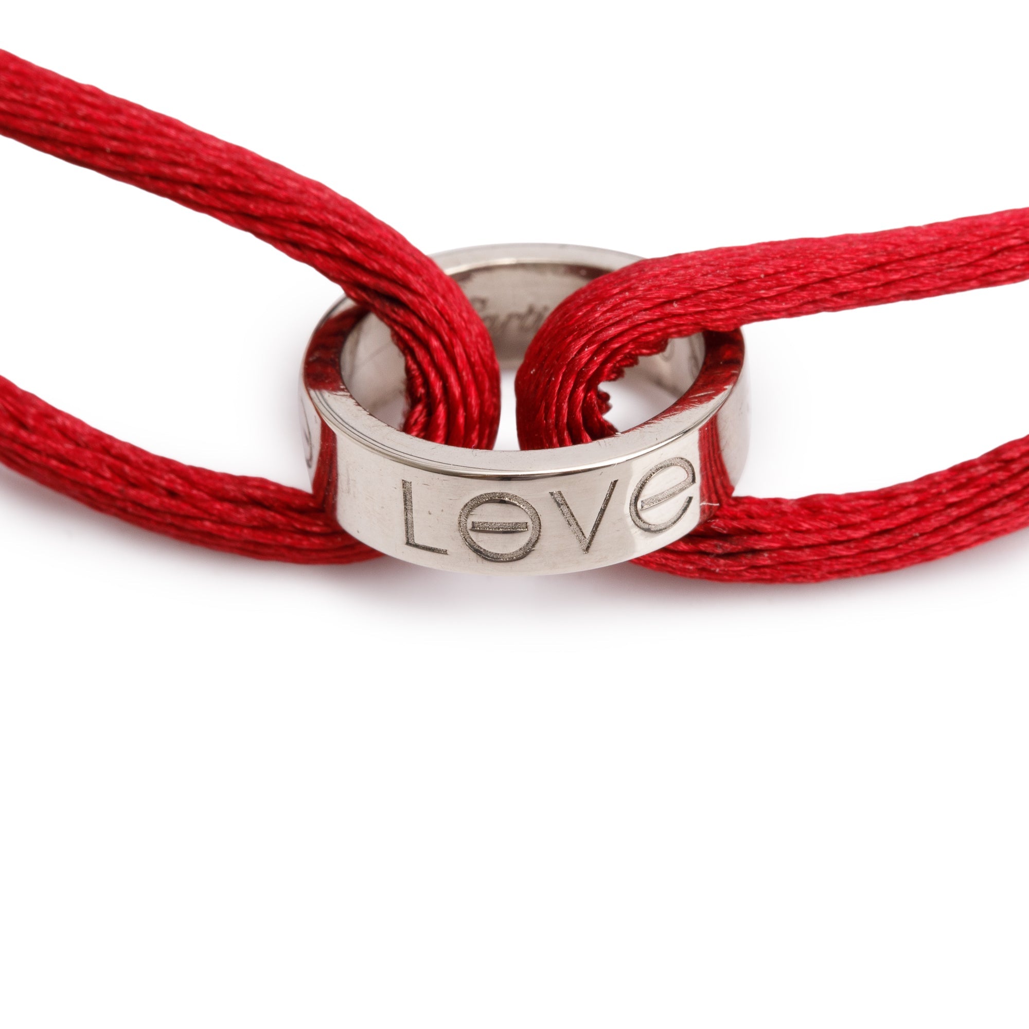Cartier 18k White Gold Love Cord Bracelet – OLIVER'S