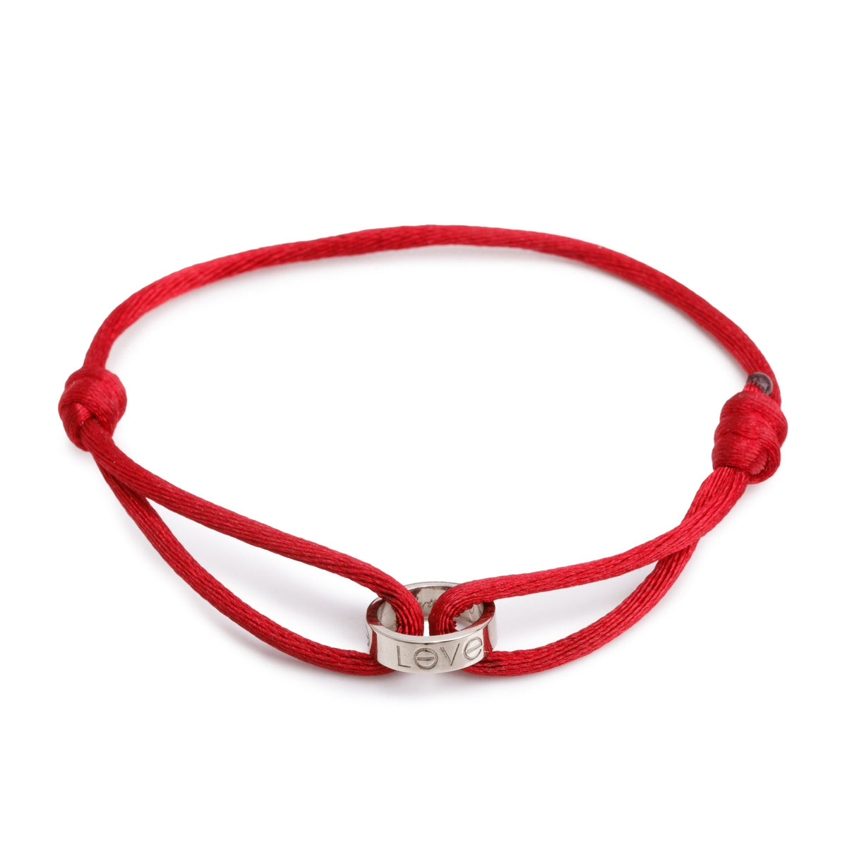 Cartier 18k White Gold Love Cord Bracelet – OLIVER'S