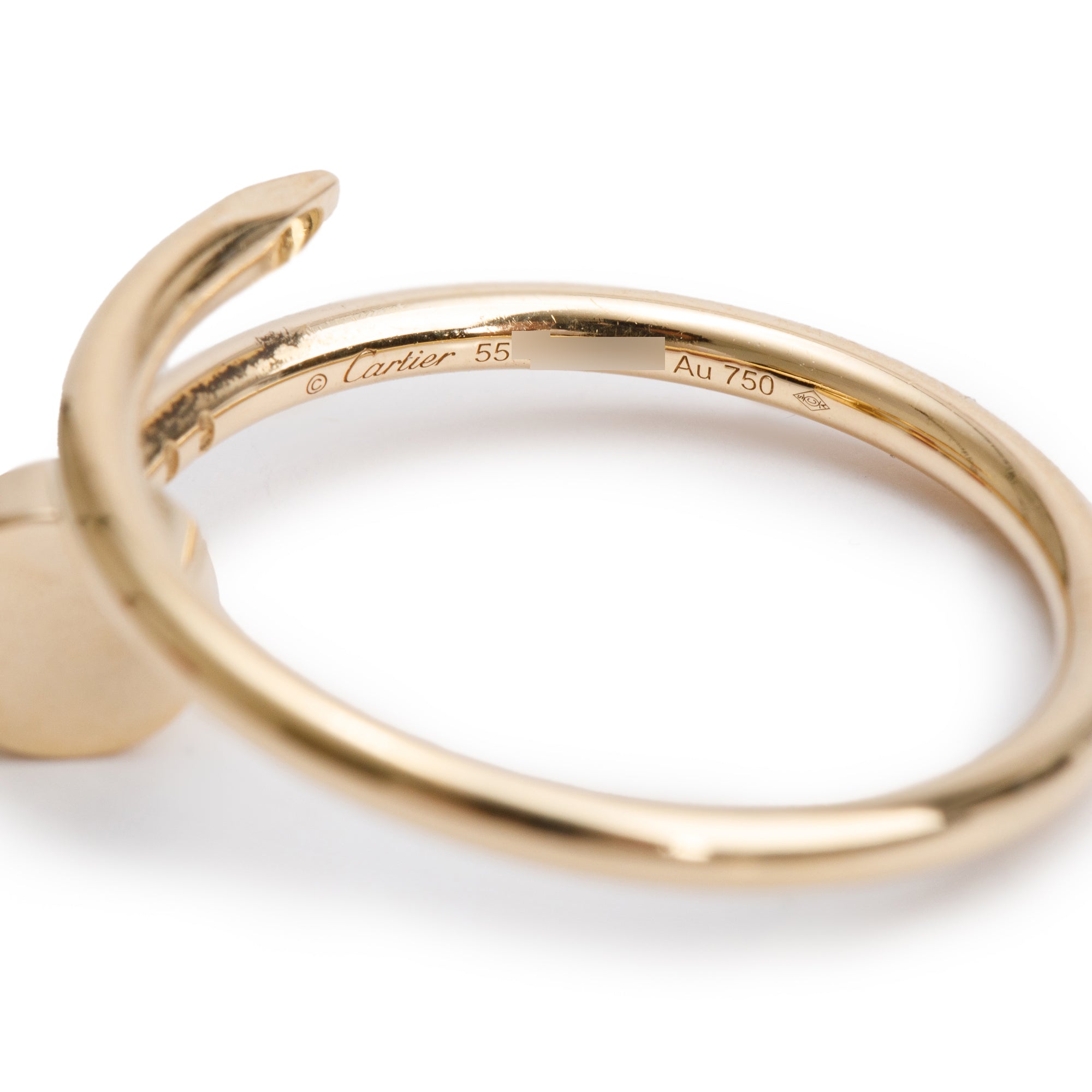 Cartier 18k Yellow Gold Juste Un Clou Ring, Small Model, Size 55 7.25 ...