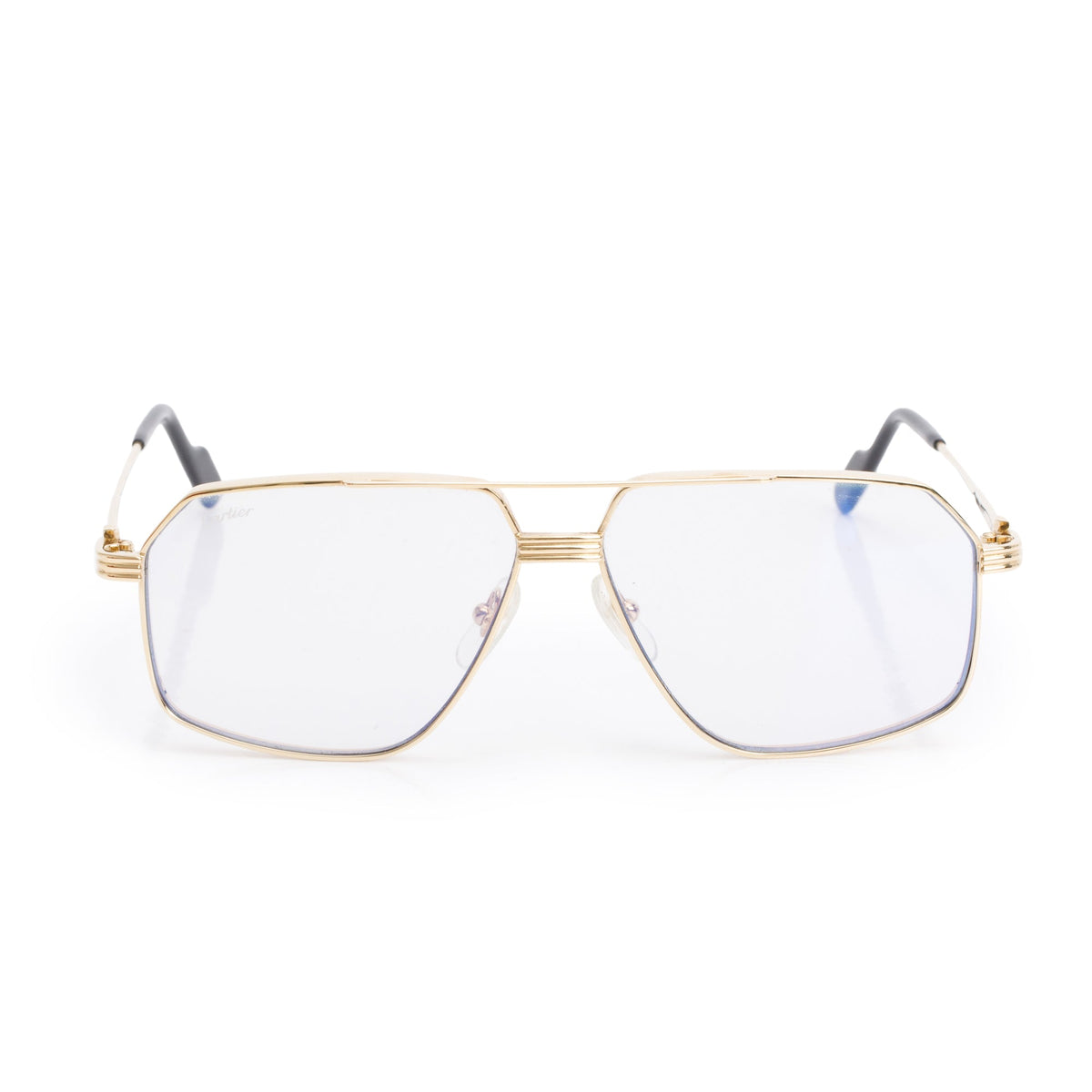 Cartier CT0270S Gold-Plated Metal Frame Trinity Eyeglasses w/ Box & Ca ...