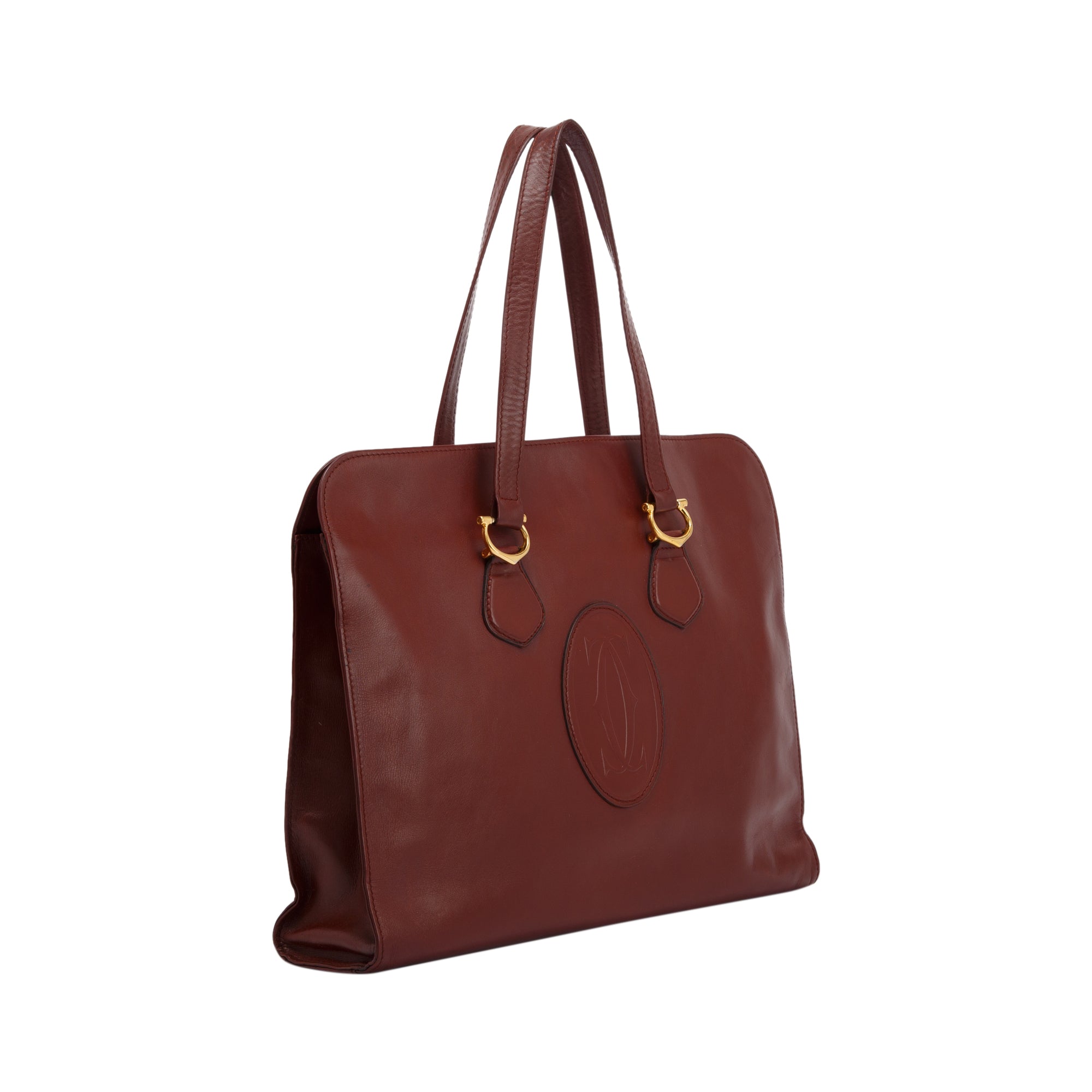 Cartier Vintage Must De Cartier Leather Tote Bag – OLIVER'S