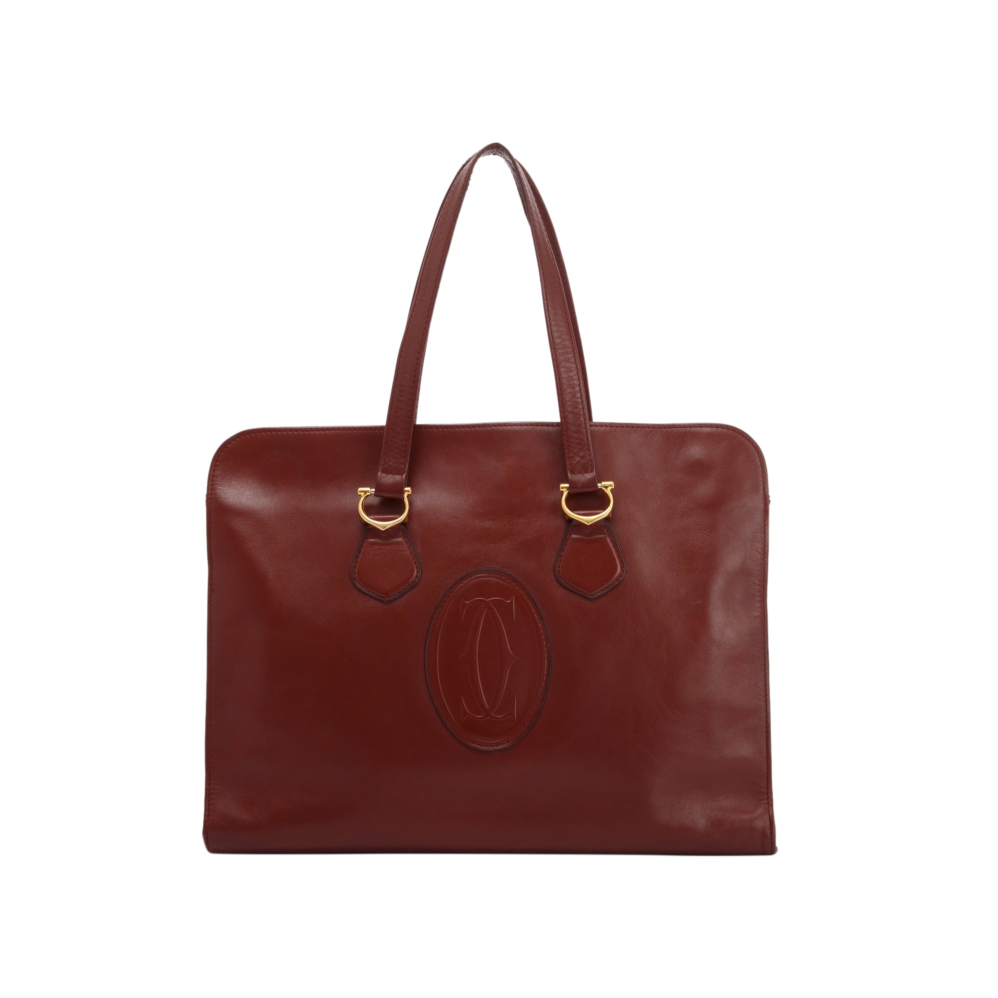 Cartier Vintage Must De Cartier Leather Tote Bag – OLIVER'S