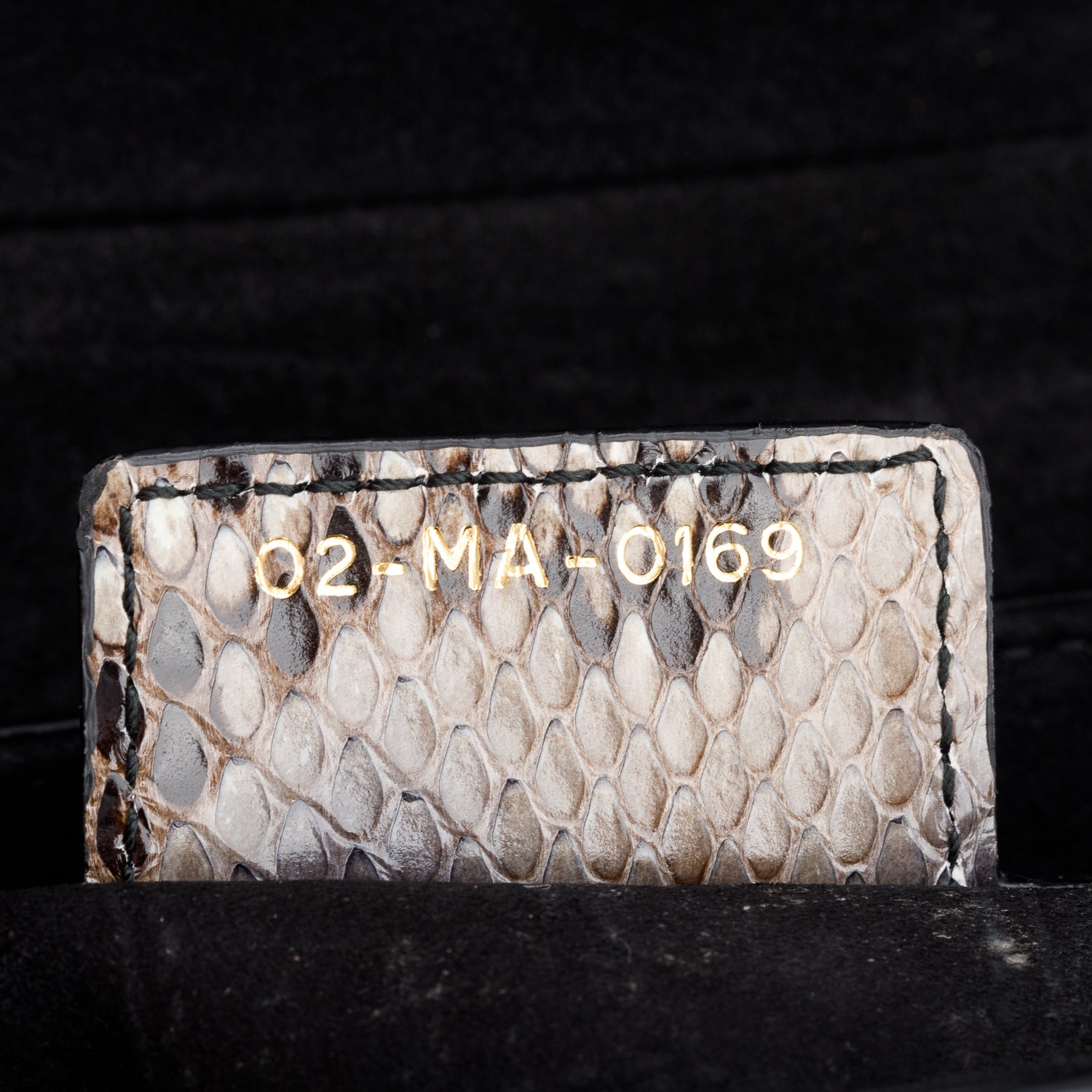 Christian Dior Brown Snakeskin Saddle Bag w/ Box – OLIVER'S