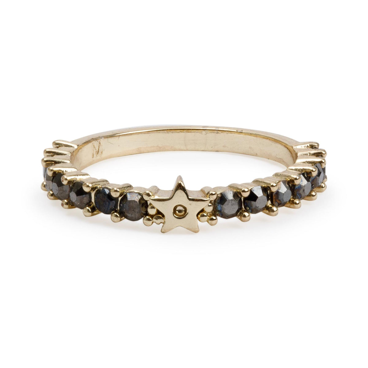 Christian Dior Gold Tone Metal Crystal Star Ring, M Size 7 – OLIVER'S