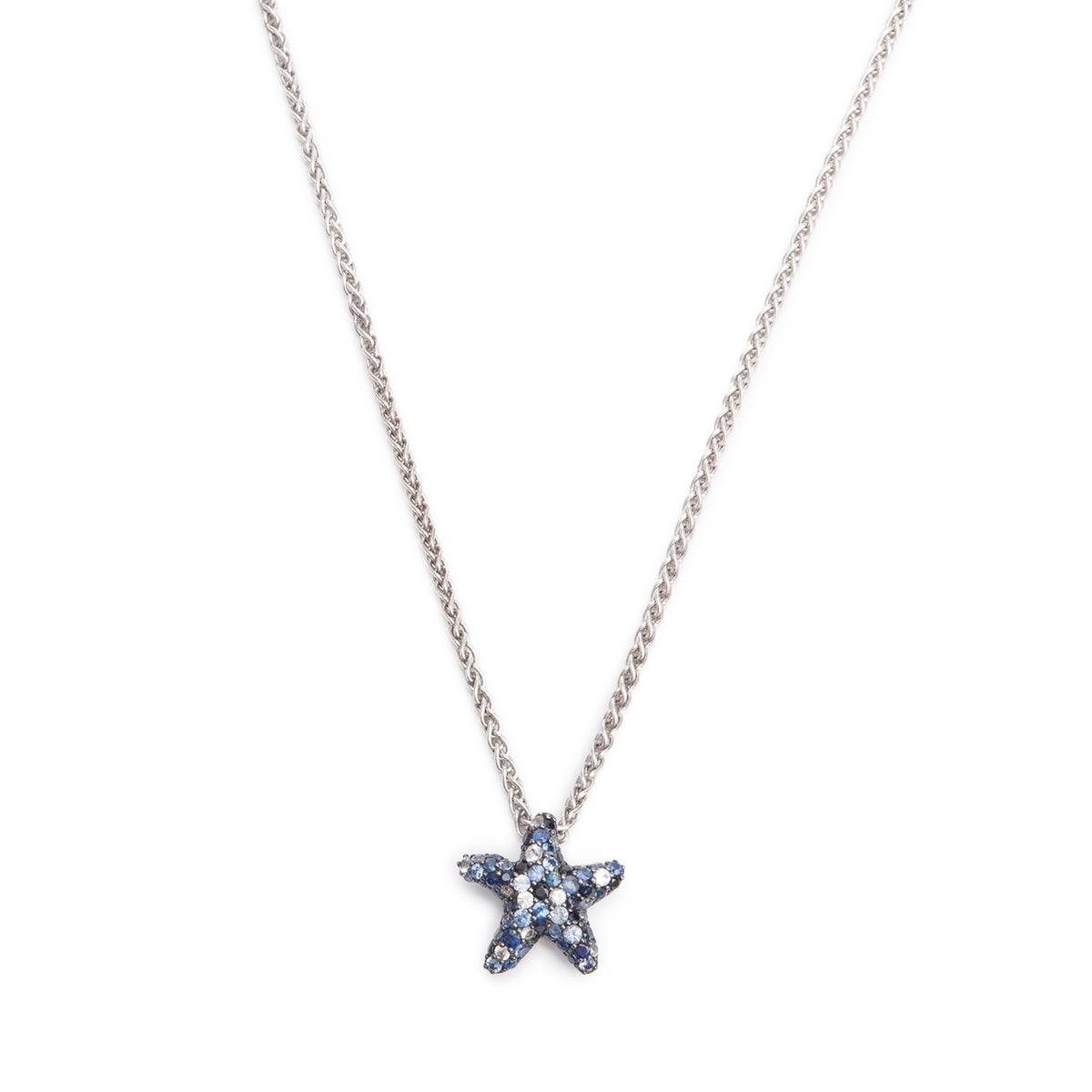 Effy Sterling Silver Sapphire Star Pendant Necklace w/ Box – OLIVER'S